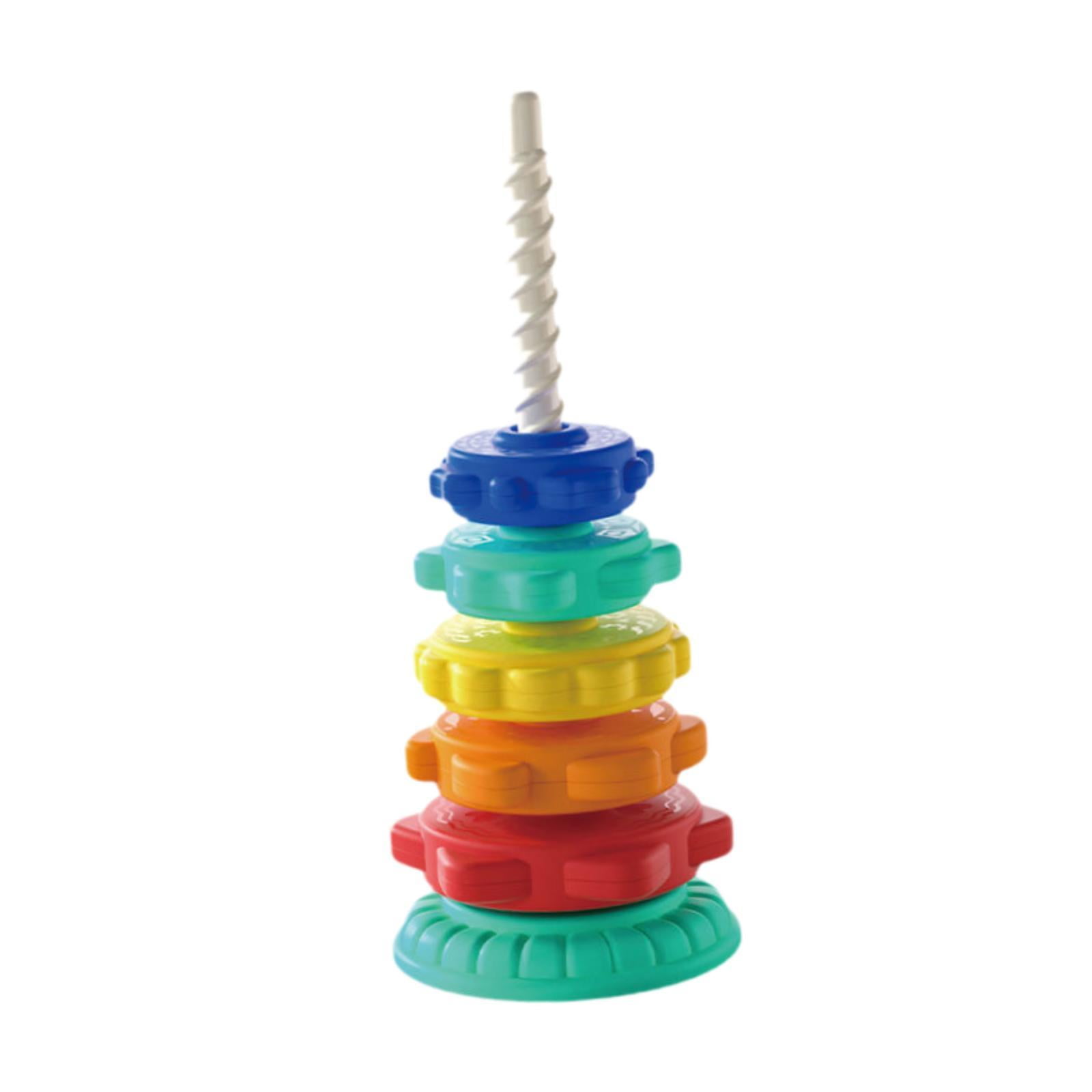 MERIGLARE Rainbow Toy Sensory Toy Developmental ful Rainbow Rotating ...