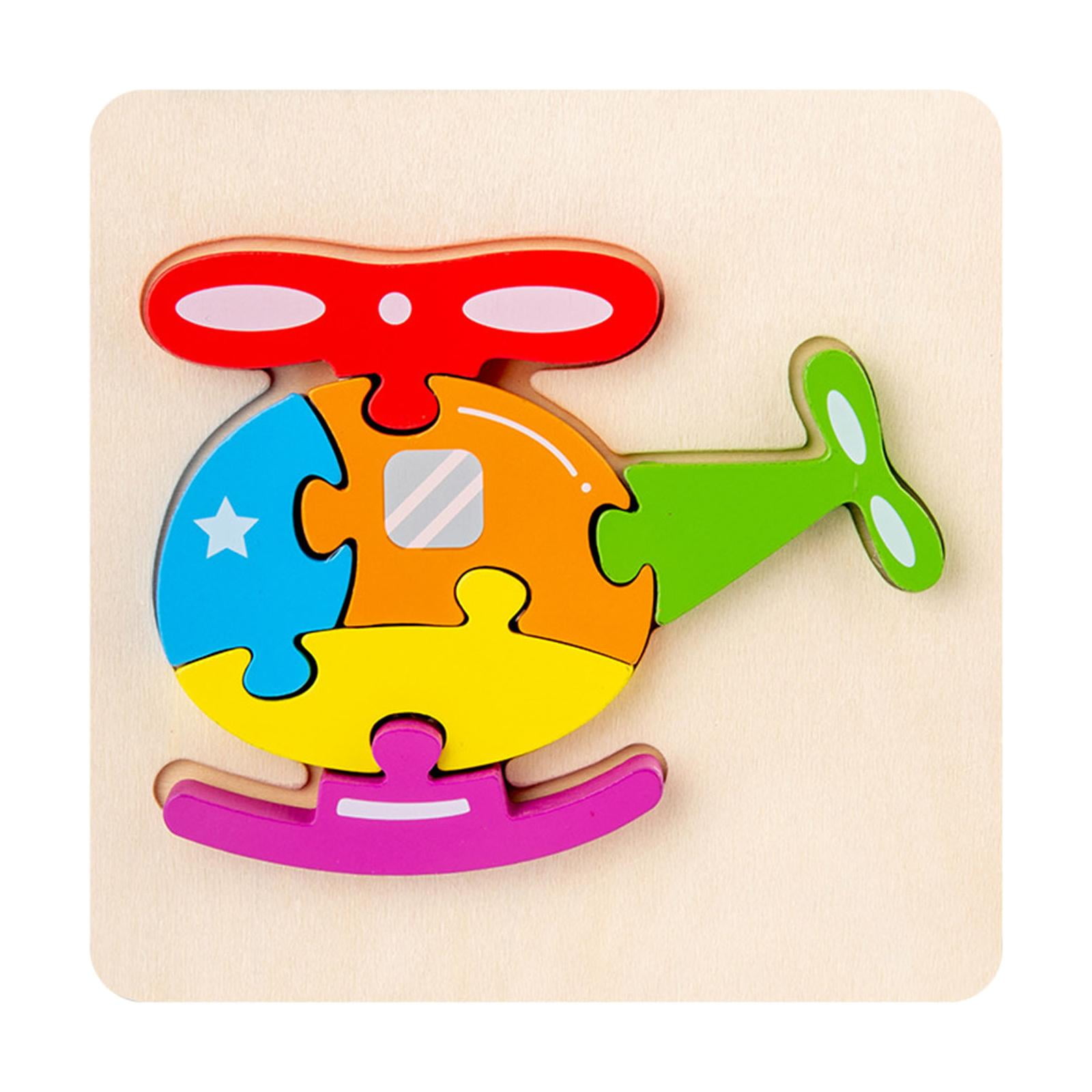 MERIGLARE Wooden Jigsaw Puzzle Baby Puzzle Interactive Challenging ...