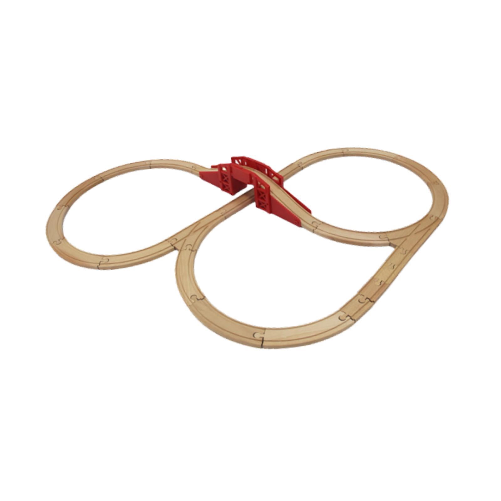 MERIGLARE Wooden Train Track Tracks Toy,Hand Eye Coordination,Train ...