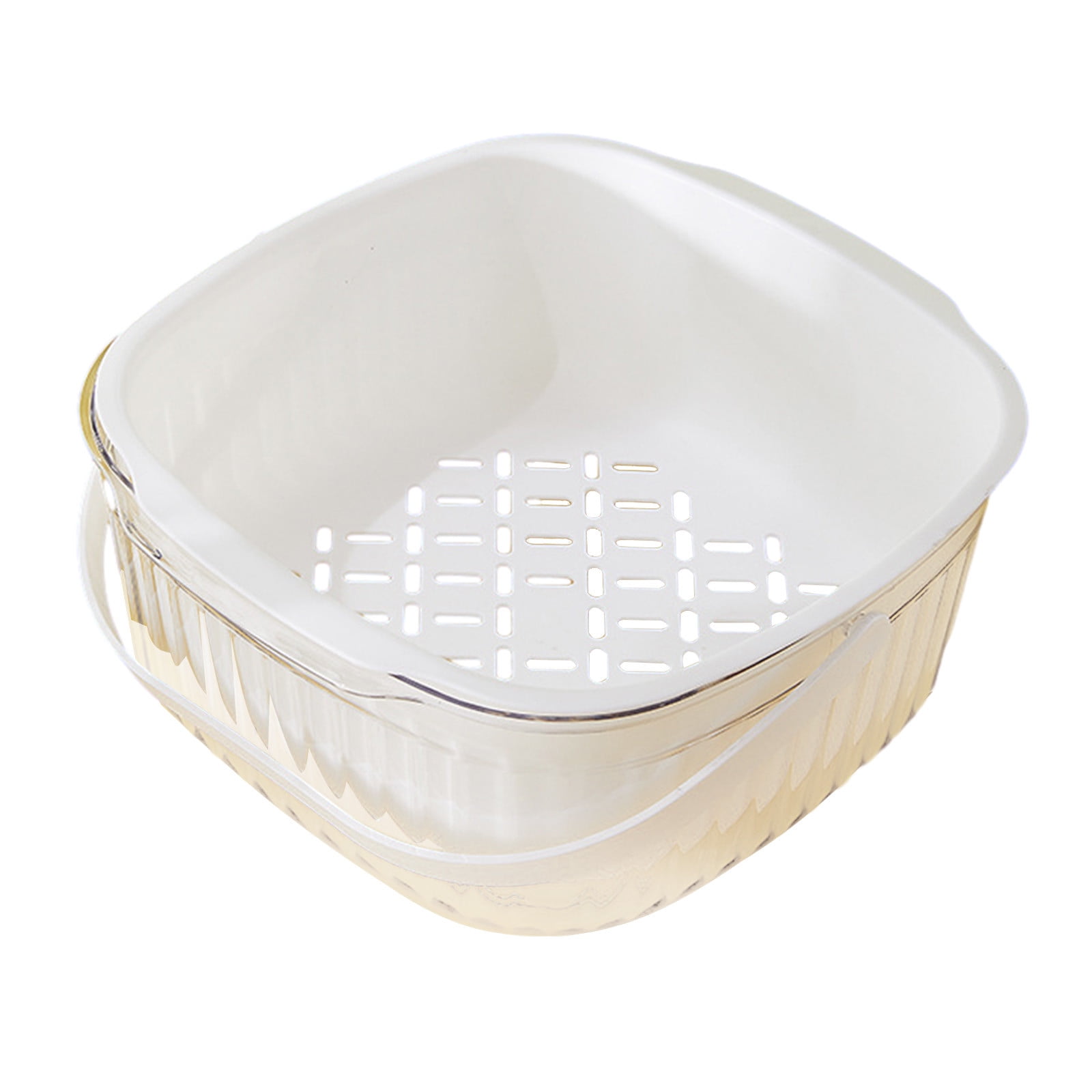 MERILER 2-Pack Large Plastic Kitchen Strainer and Colander Bowl Set ...