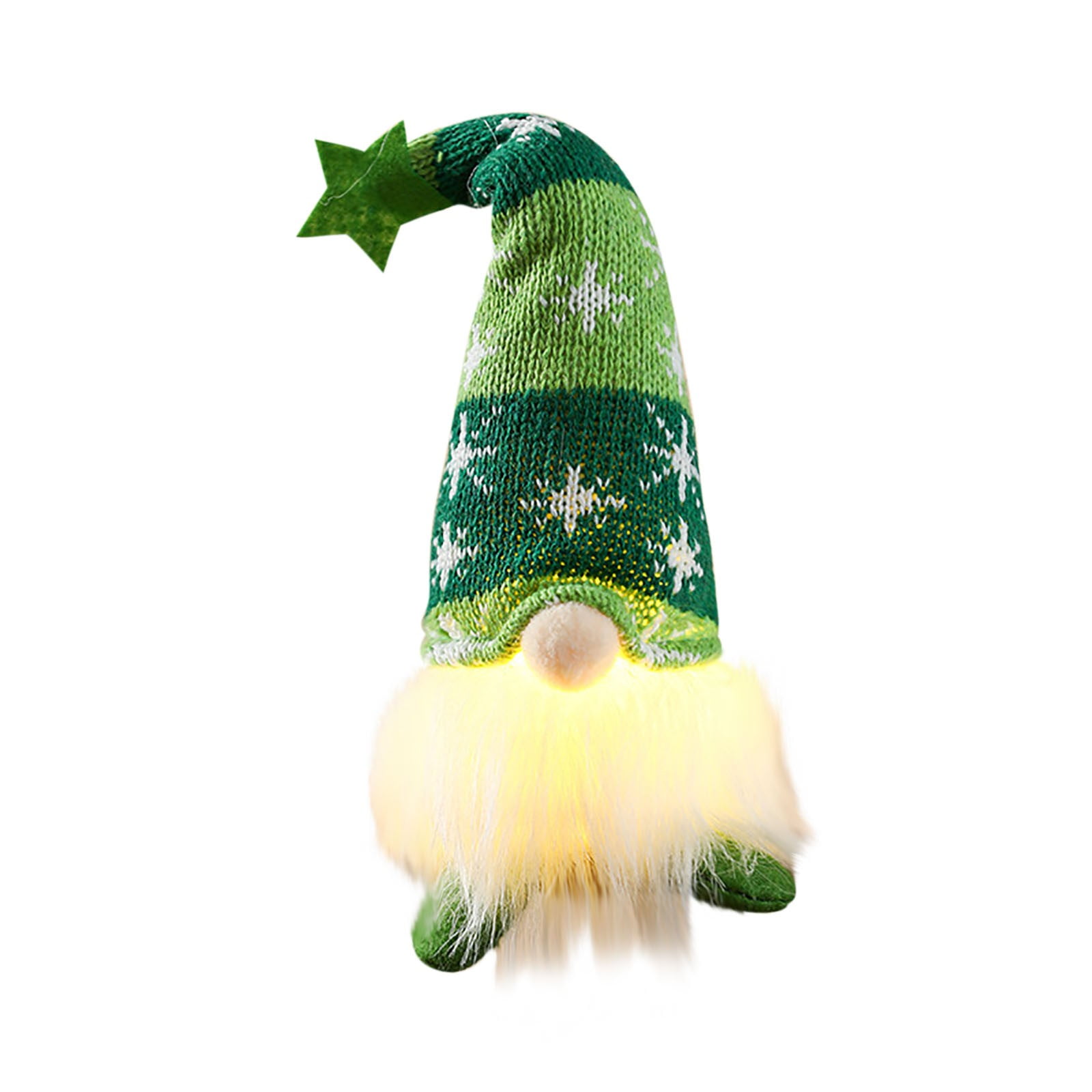 MERILER Faceless Elderly Christmas Decorations, Five Pointed Star Hat ...