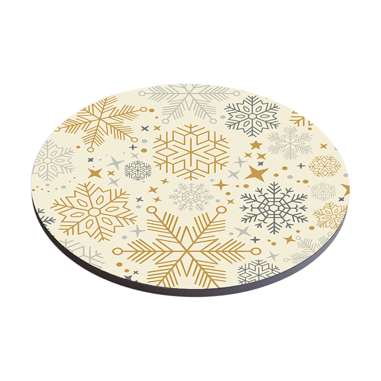 MERILER Faux Leather Round Placemats, Coffee Mats, Kitchen Table Mats ...
