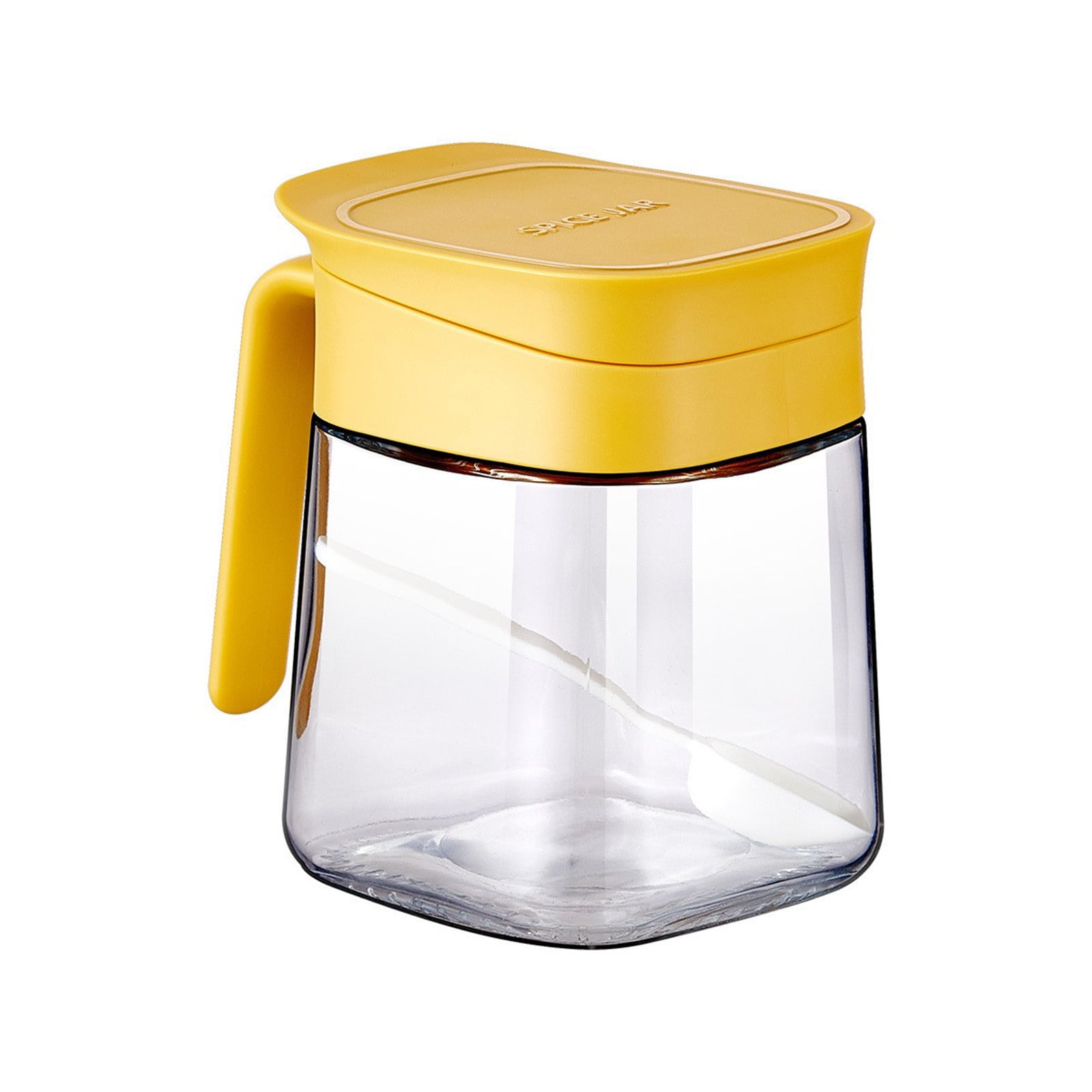MERILER Glass Condiment Spice Jar 300ml Condiment Jar Spice Container ...