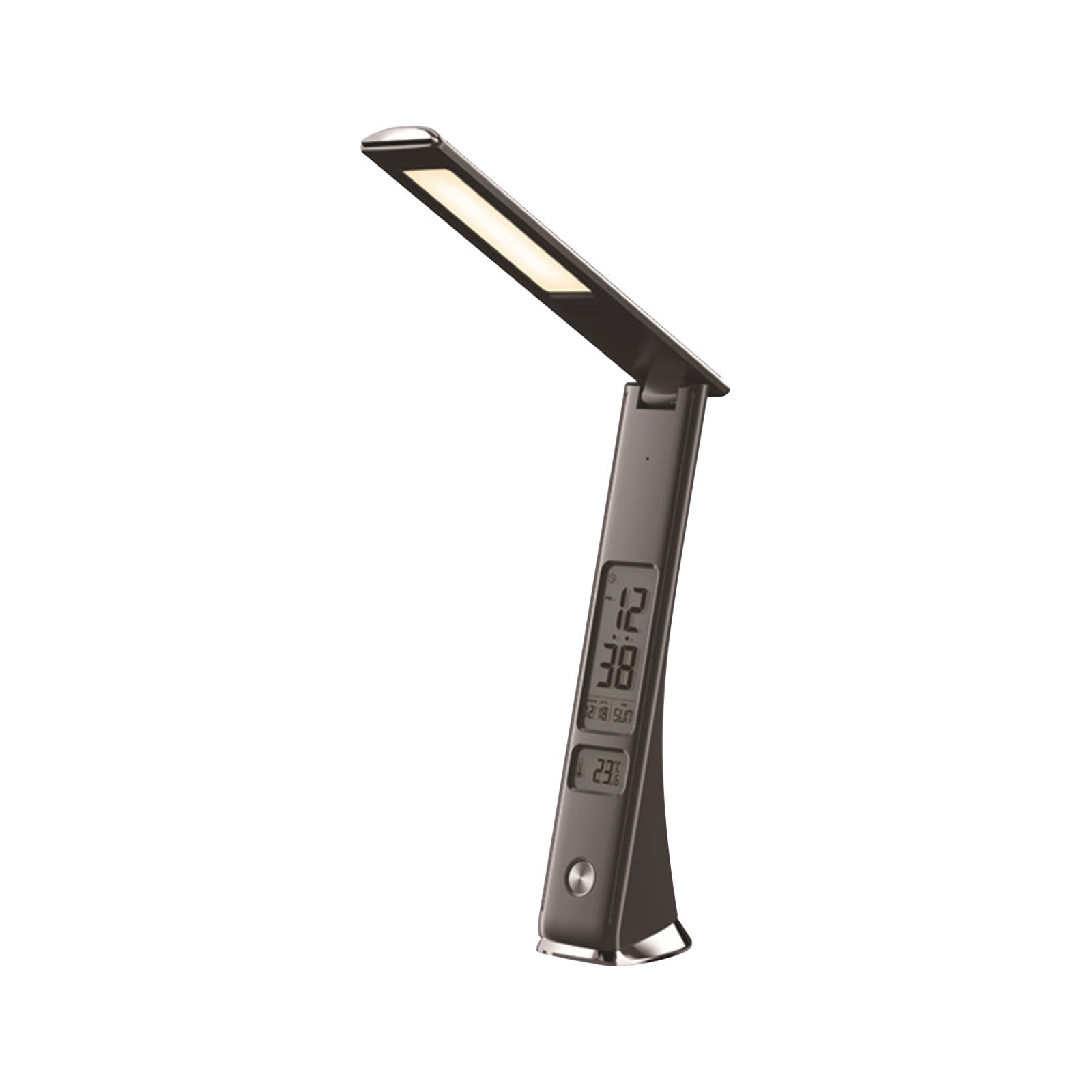 MERILER LED Electronic Clock Desk Lamp with Foldable Design ...