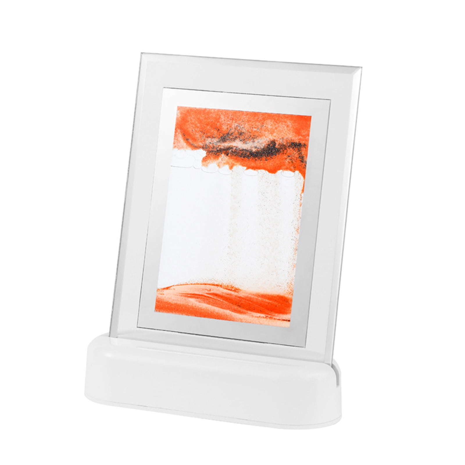 MERILER Moving Sand Art Painting Night Light with LED Squares Glass ...