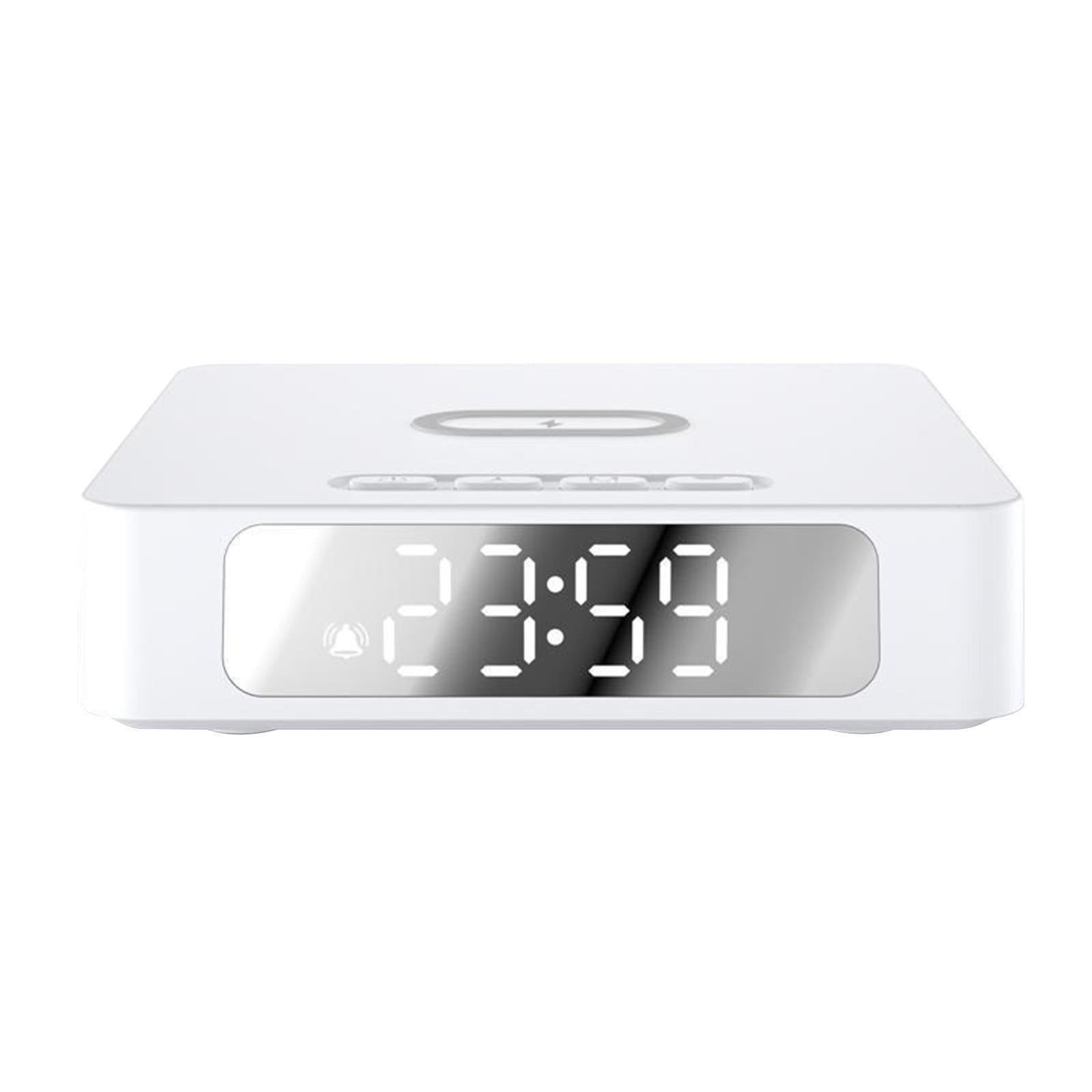 MERILER Multifunctional Alarm Clock with 15W Fast Wireless Charging ...