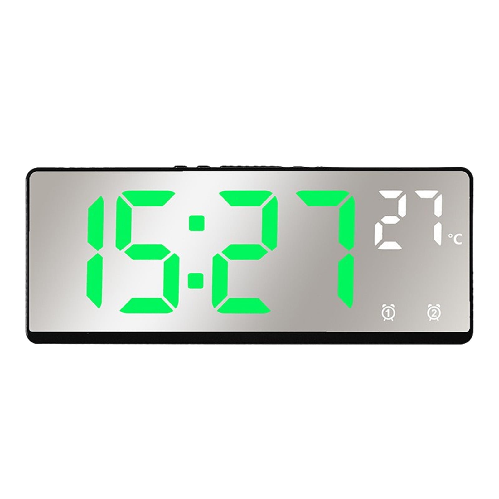 MERILER Multifunctional Digital Electronic Wall Clock with Silent ...