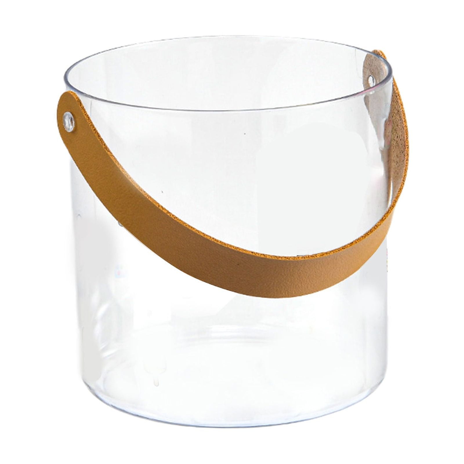 MERILER Portable Transparent Plastic Mini Ice Bucket for Home Use ...