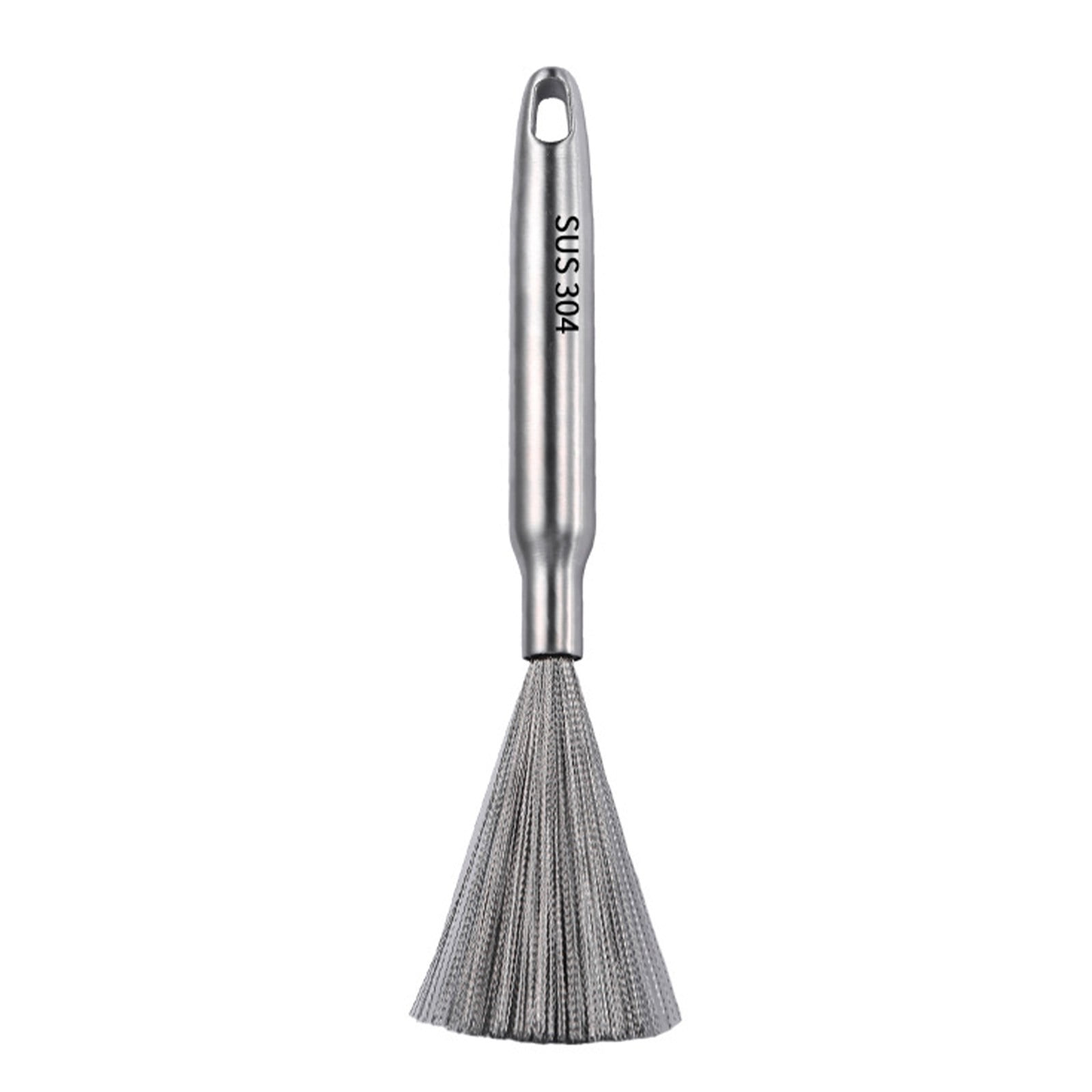 MERILER Stainless Steel Cleaning Brush: High-Efficiency Cast Iron Pan ...