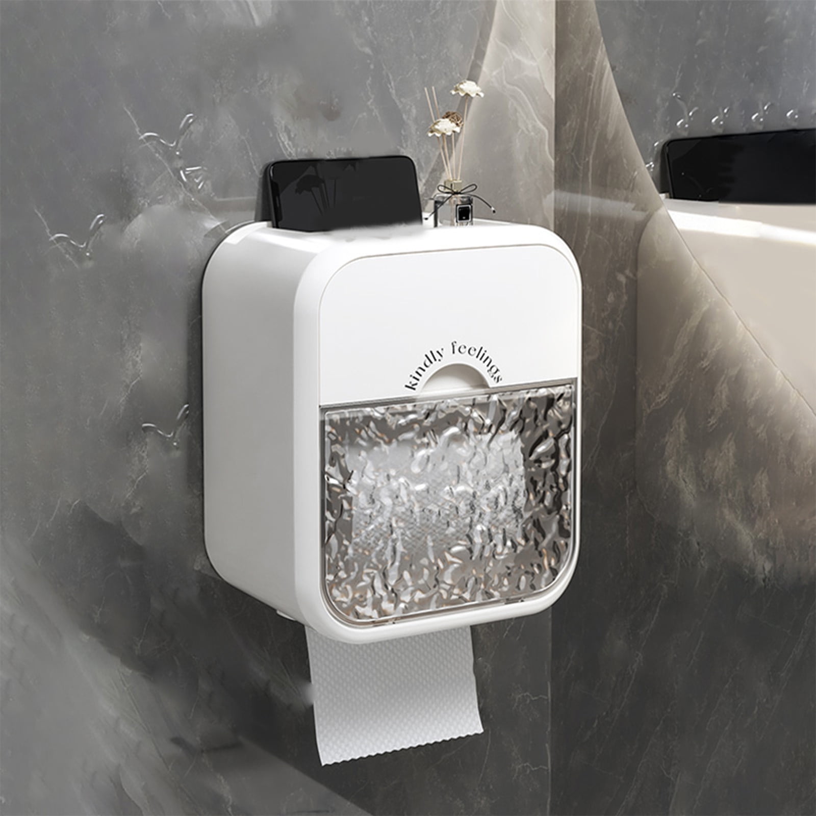 MERILER Wall-Mounted Dual-Layer Tissue Hanging Organizer with Cell ...