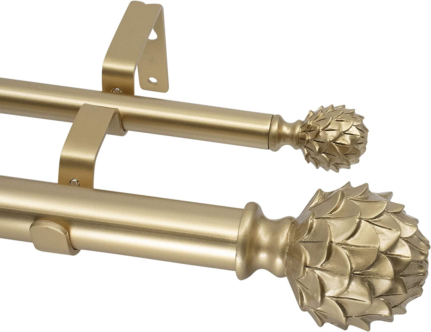 MERIVILLE 1-Inch Diameter Double Window Treatment Curtain Rod ...