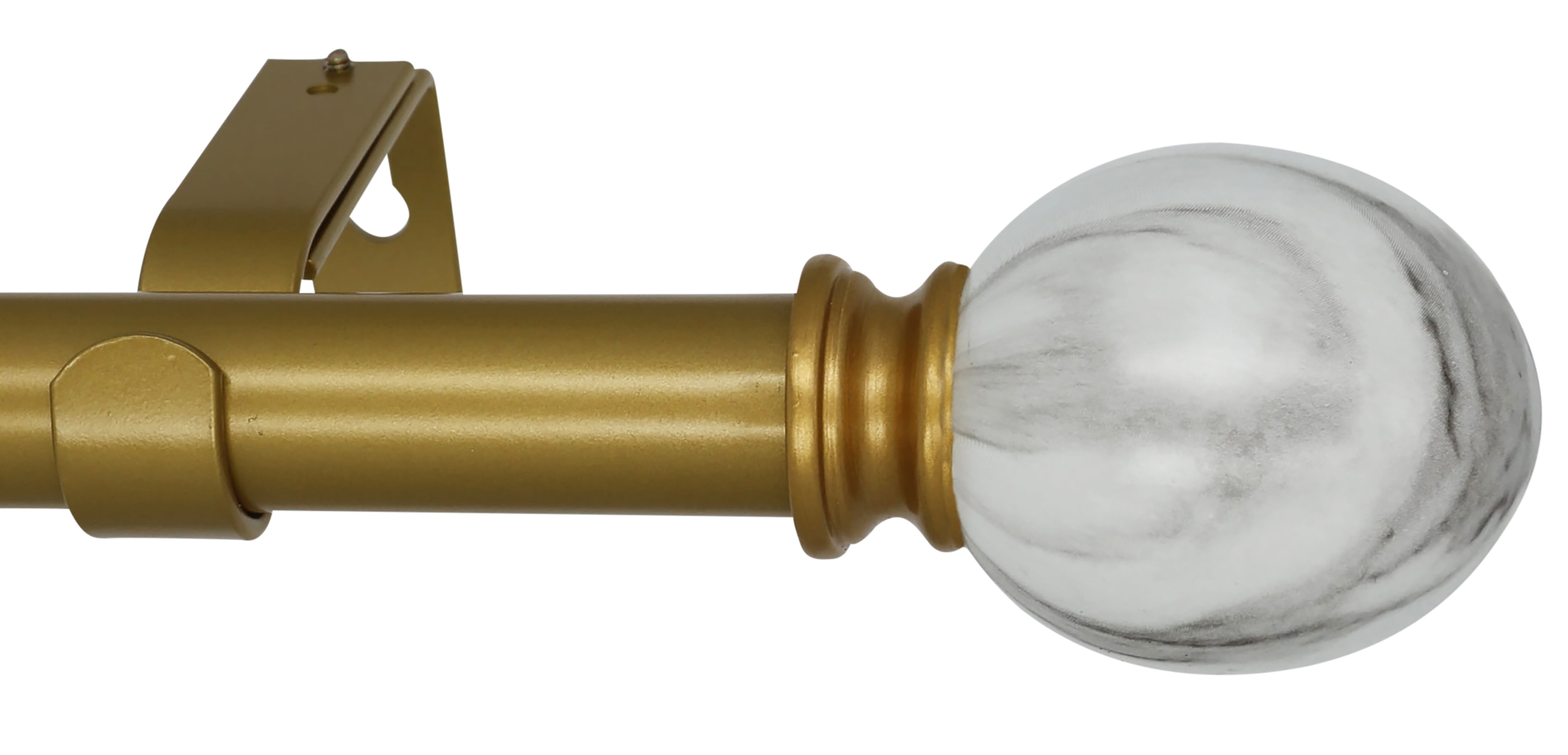 MERIVILLE 1-Inch Diameter Single Window Treatment Curtain Rod, Ellipse ...