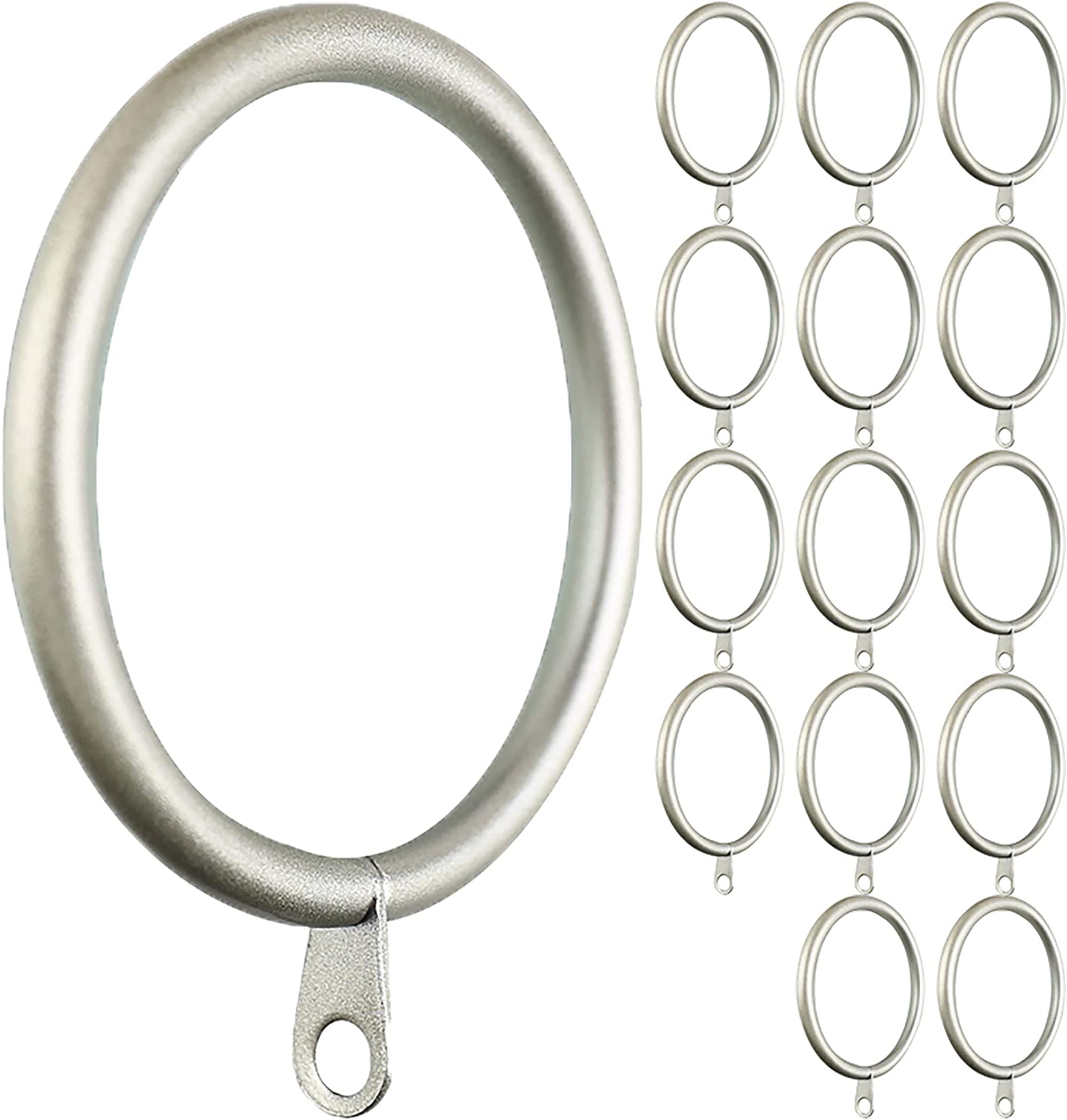 MERIVILLE 14 pcs 2-Inch Inner Diameter Metal Curtain Rings with Eyelets ...
