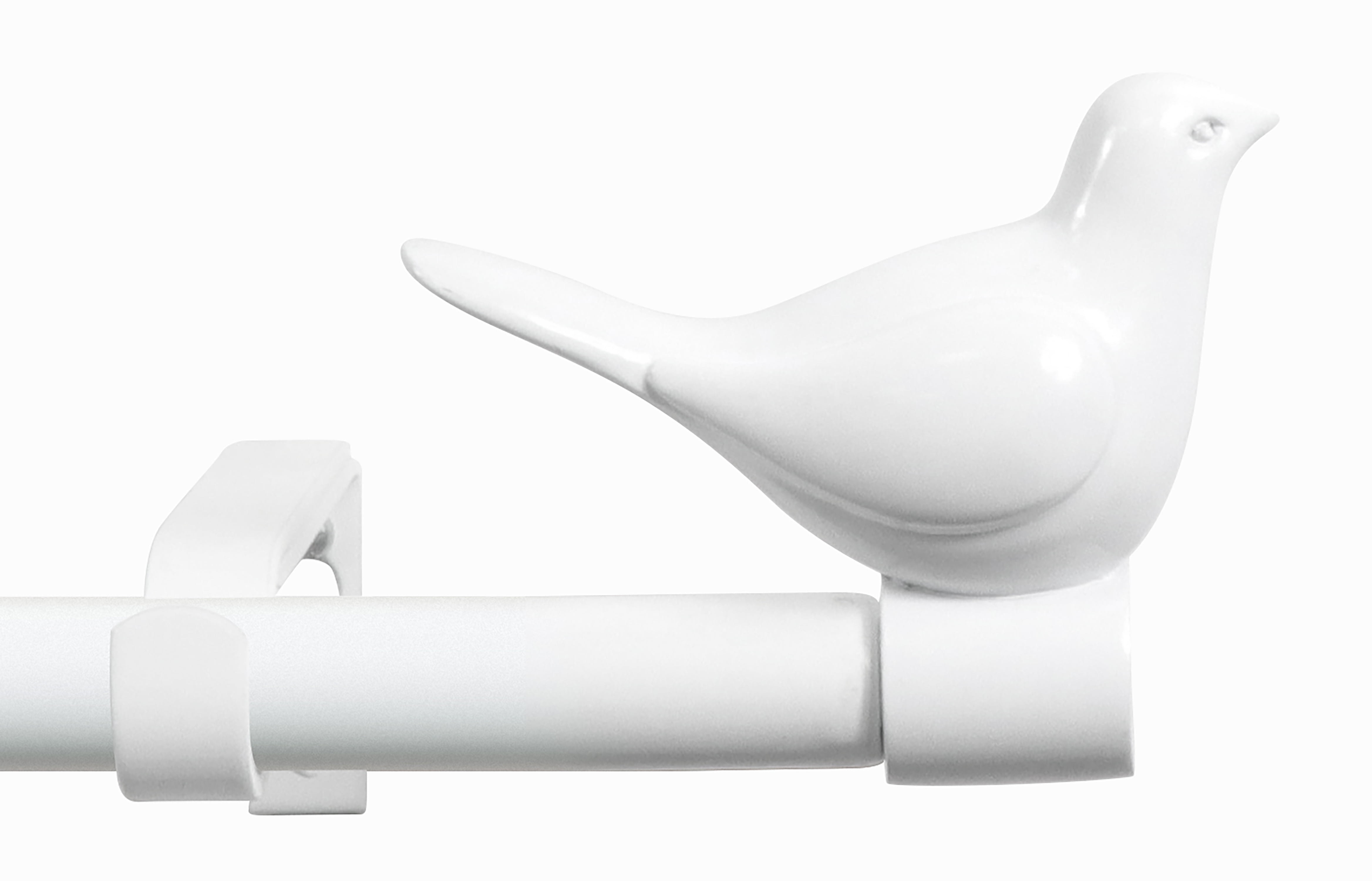 MERIVILLE 3/4" Diameter Farmhouse Single Window Treatment Curtain Rod ...