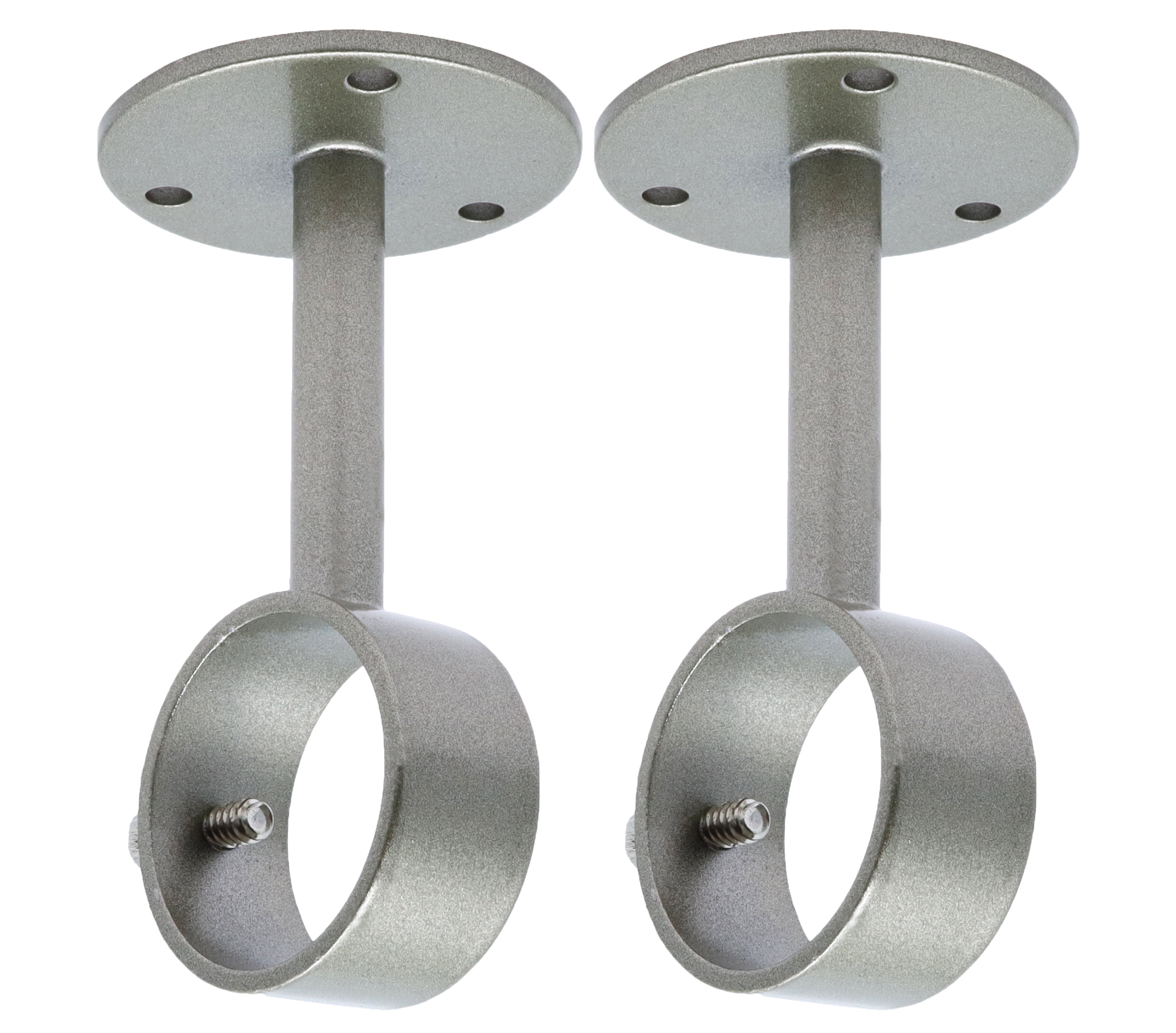 MERIVILLE Metal Hardware, Ceiling/Wall-Mounted Curtain Rod Brackets for ...