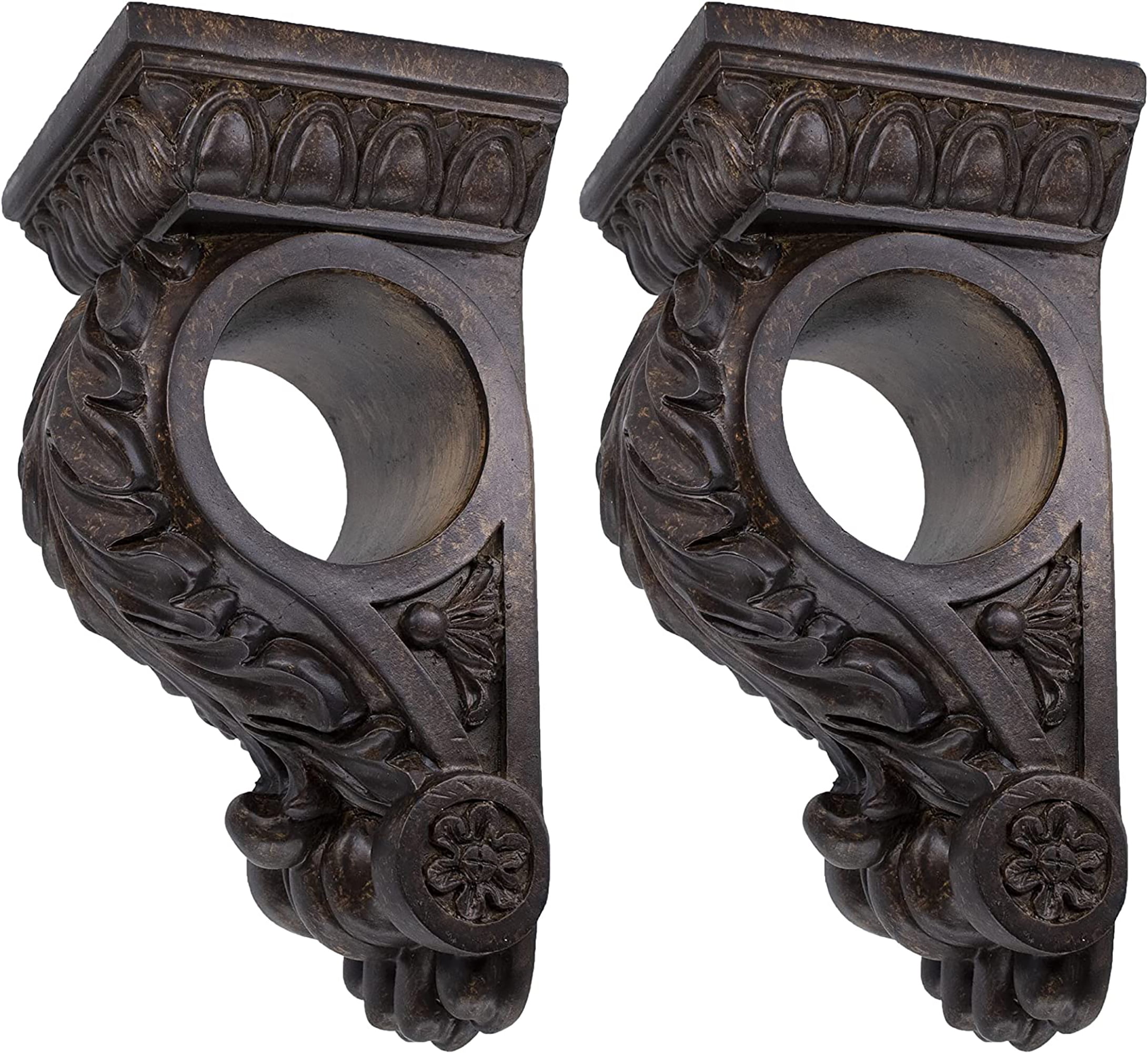 MERIVILLE Chatecu Drapery Sconce, Corbel Bracket, Drapery Scarf Swags ...