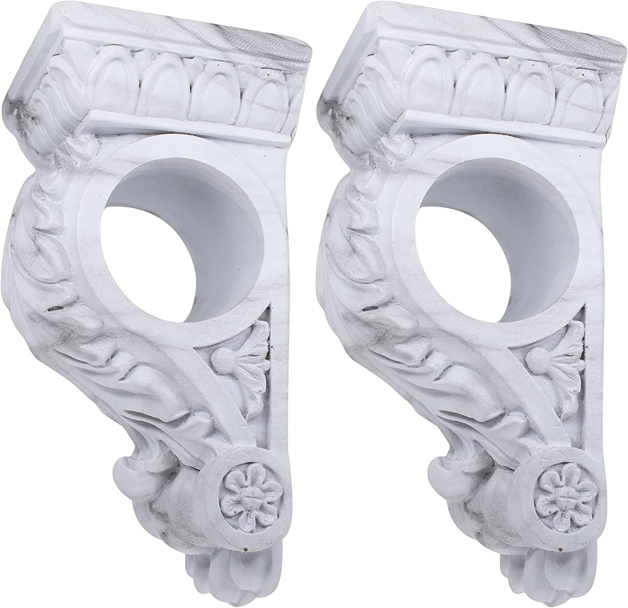 MERIVILLE Chatecu Drapery Sconce, Curtain Rod Corbel Bracket, Scarf ...