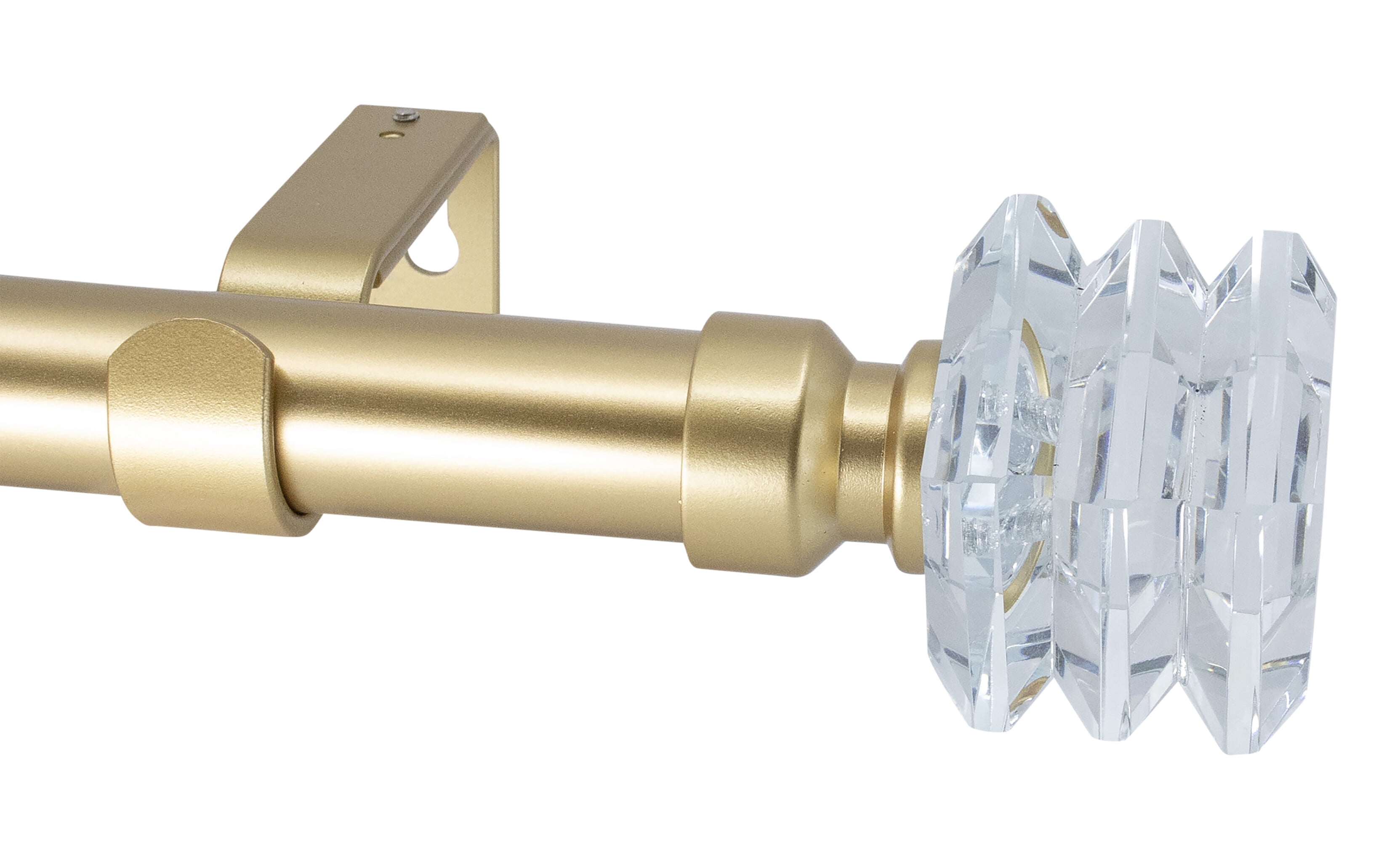 MERIVILLE Lione 1-Inch Diameter Single Window Treatment Curtain Rod ...