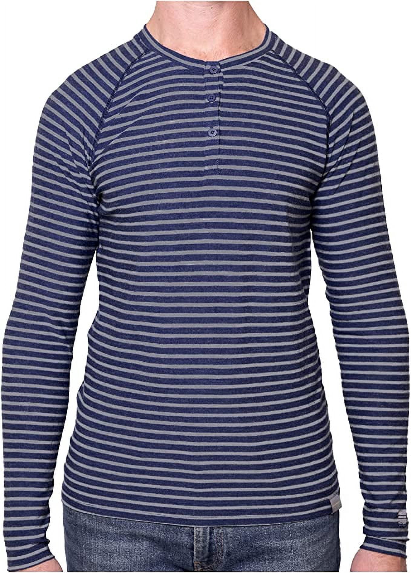 MERIWOOL Men's Base Layer Long Sleeve Henley - Lightweight Merino Wool ...