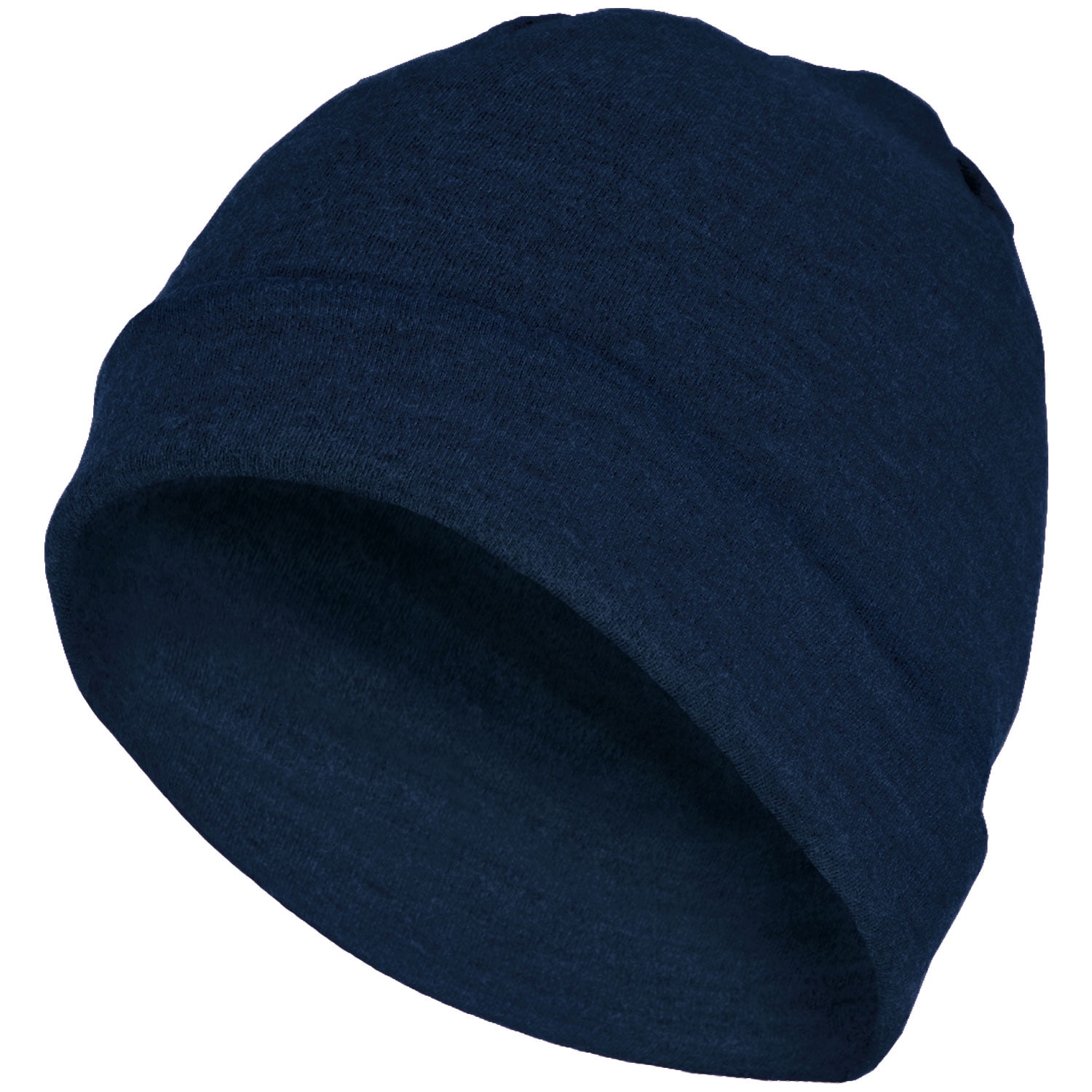 MERIWOOL Merino Wool Unisex Cuff Beanie Hat - Navy - Walmart.com