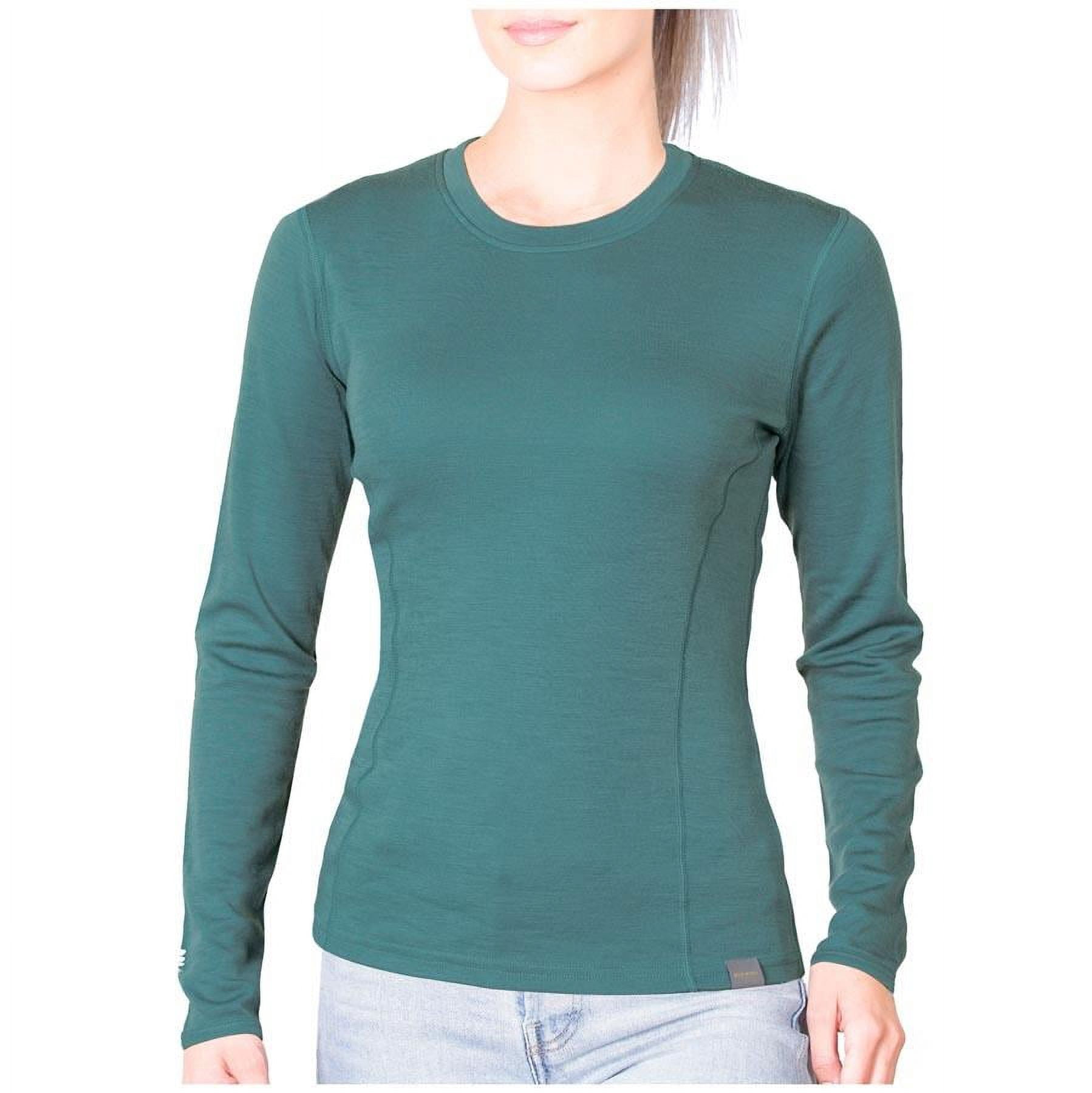 MERIWOOL Womens Base Layer 100% Merino Wool Midweight Long Sleeve ...