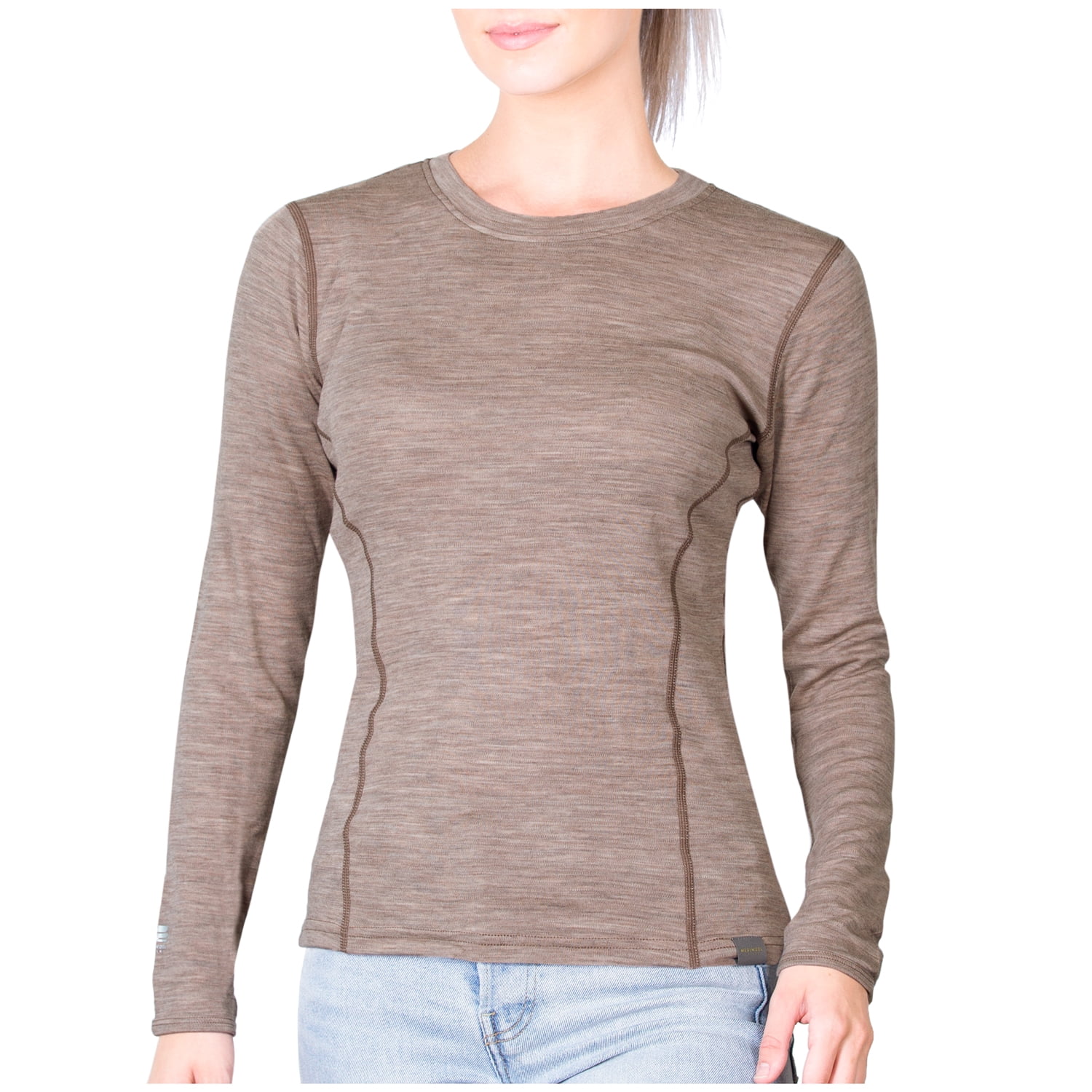 MERIWOOL Womens Base Layer 100% Merino Wool Midweight Long Sleeve ...