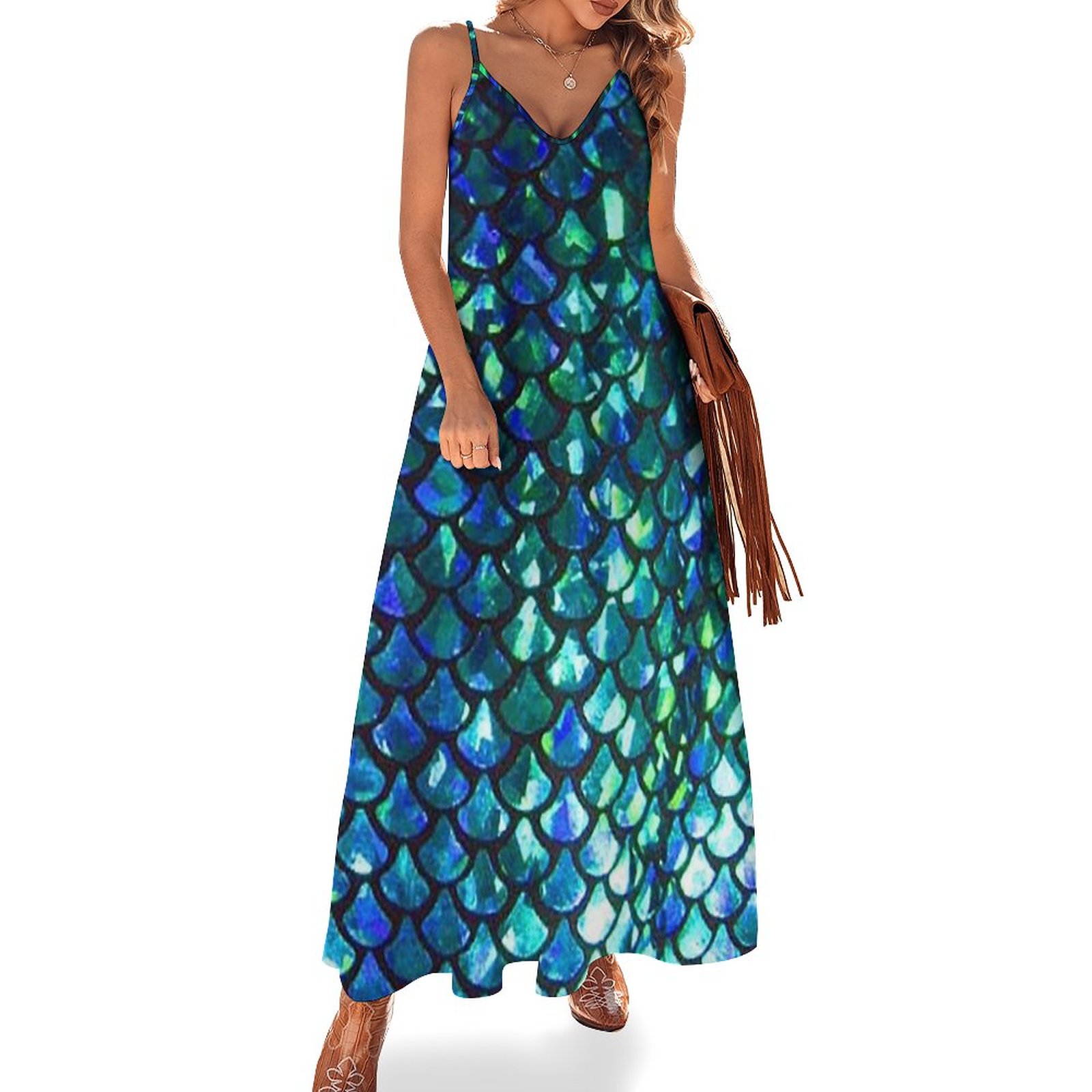 MERMAID scales & shimmery glimmer! Sleeveless Dress dresses for women ...