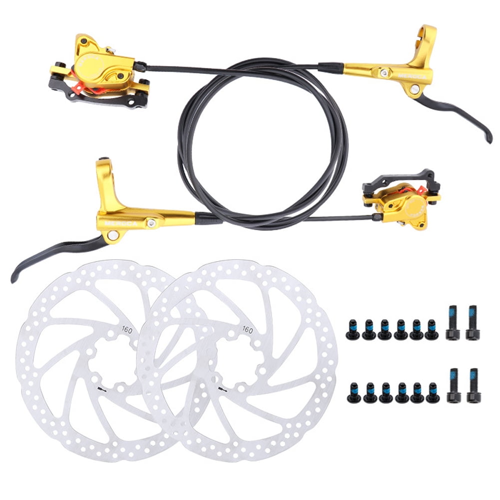 MEROCA Bike Oil Disc Brake MTB Hydraulic Disc Brake Kit Front Rear ...