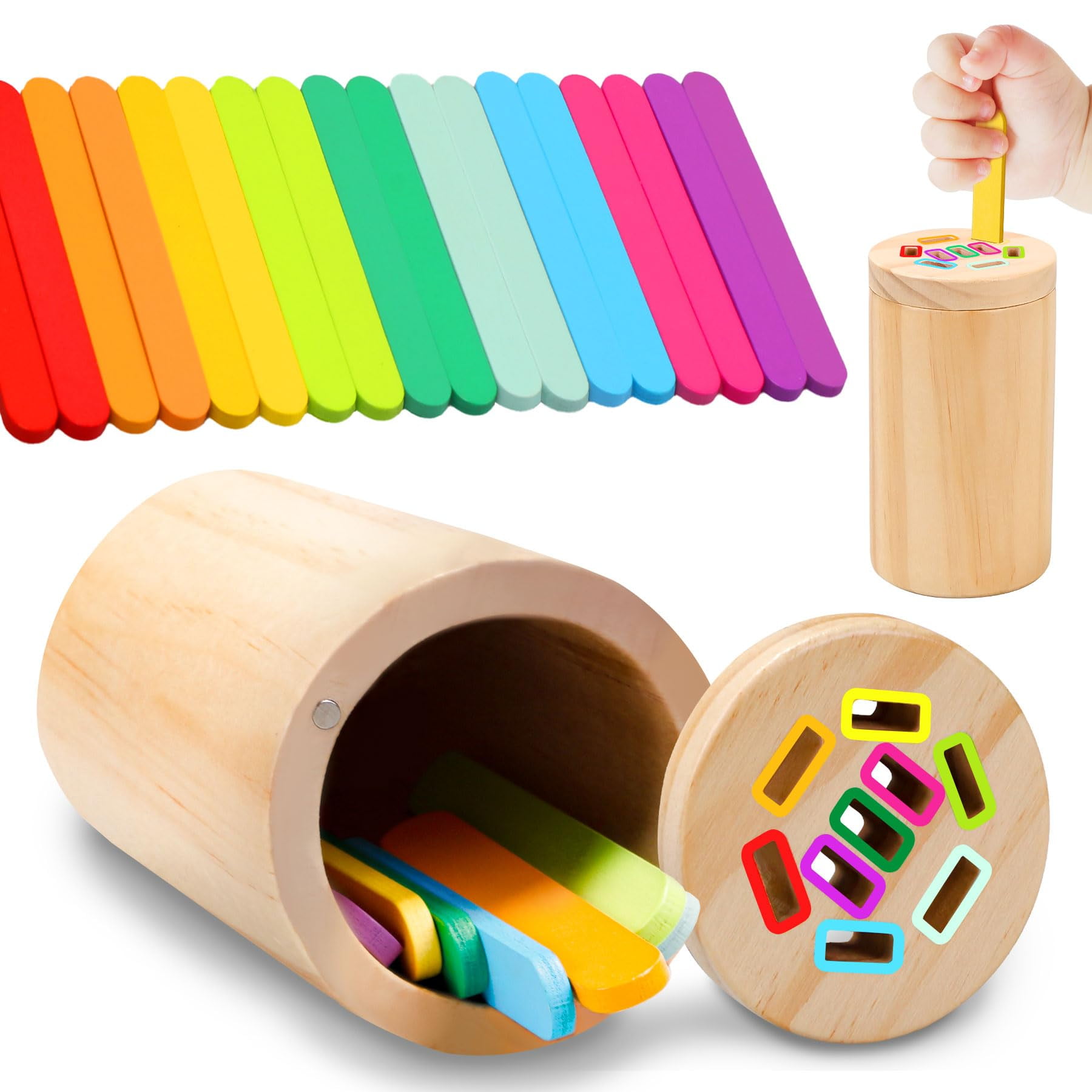 MEROCO Montessori Animal Match DHF10 - Miniature Farm Animal Toy ...