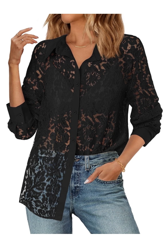 Women's Sheer Blouses for Casual and Dressy Looks from Walmart