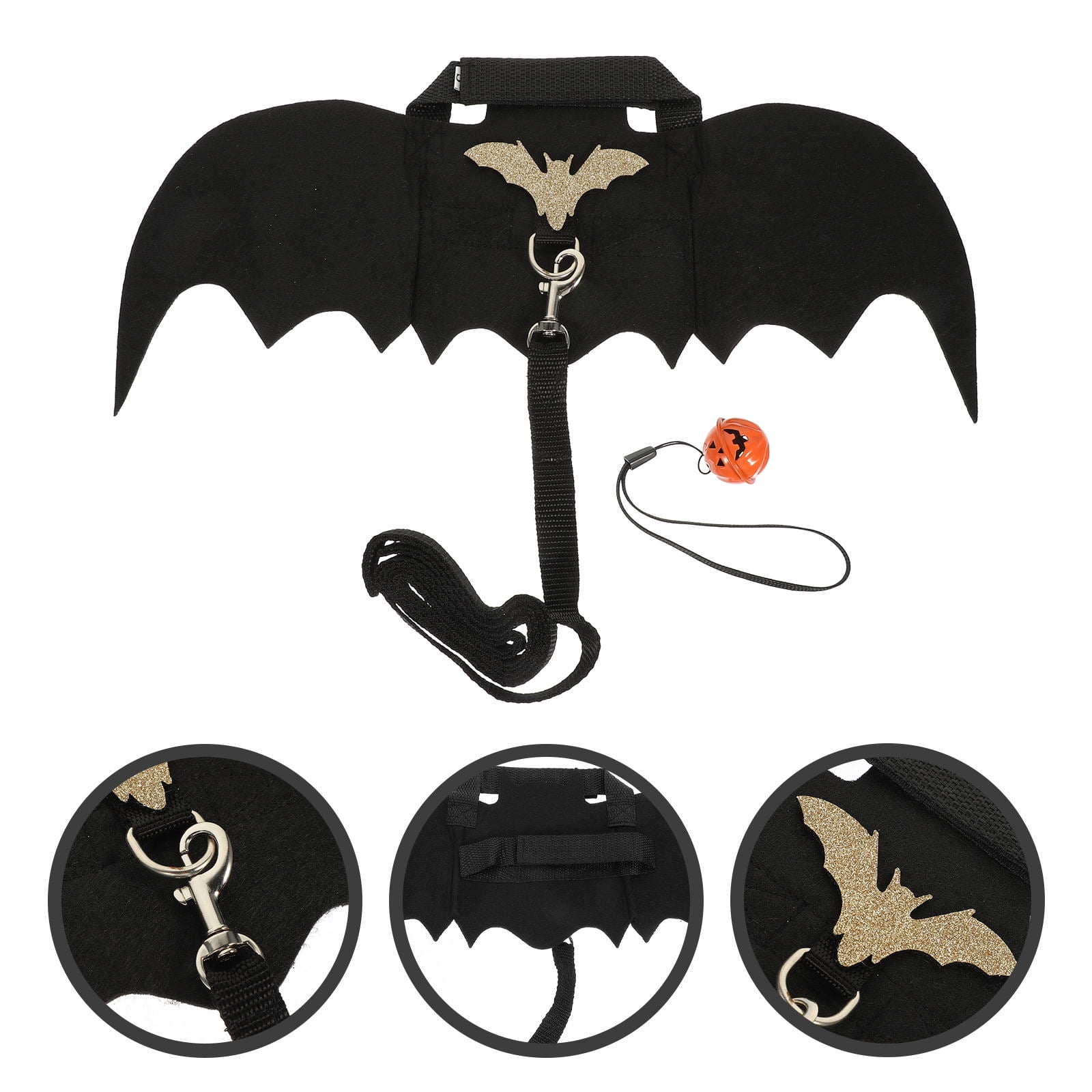 MERRYHAPY 1 Set Delicate Black Felt Cloth Bat Wings Shape Decorative ...