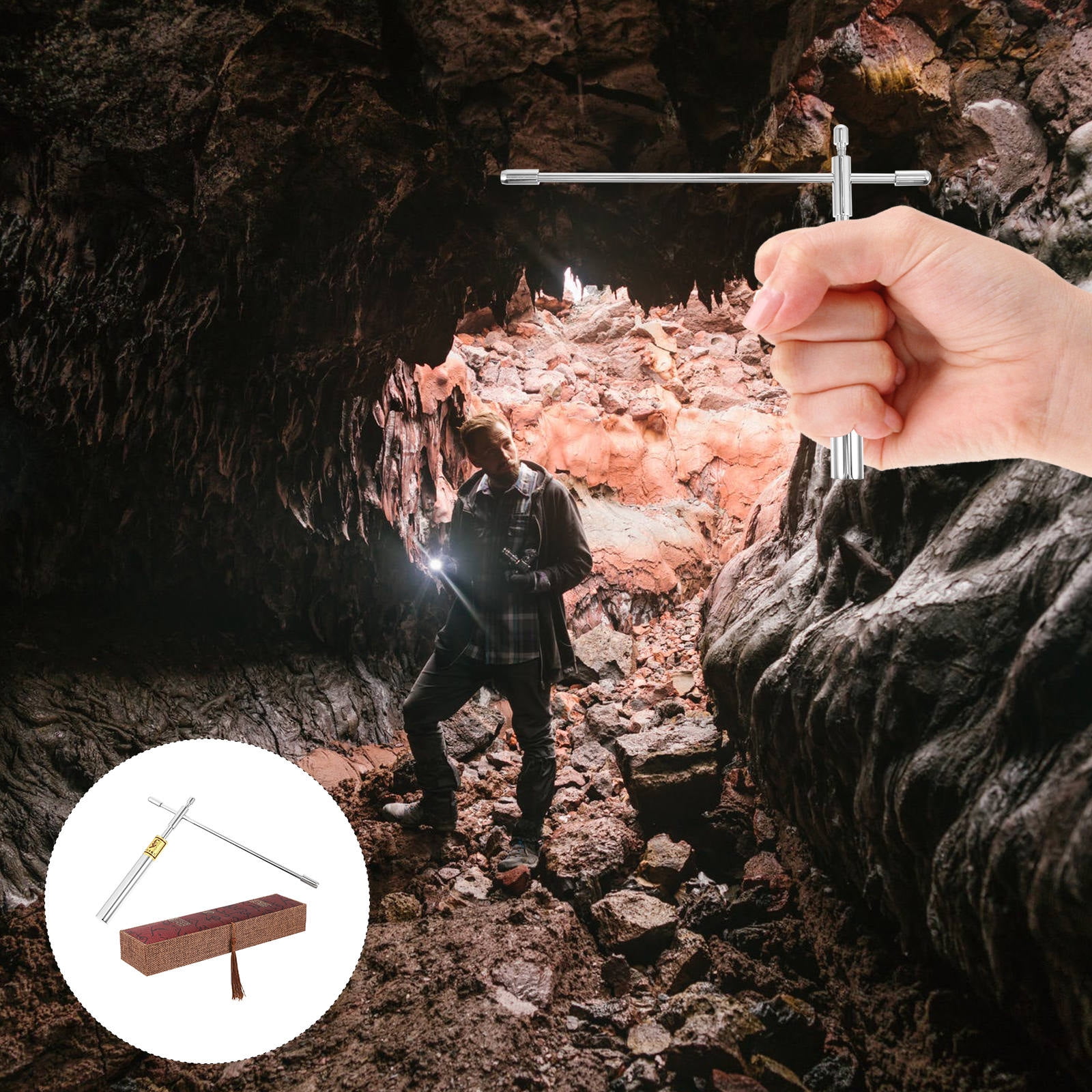 MERRYHAPY Silver Detection Divining Rod 1 Set - Walmart.com