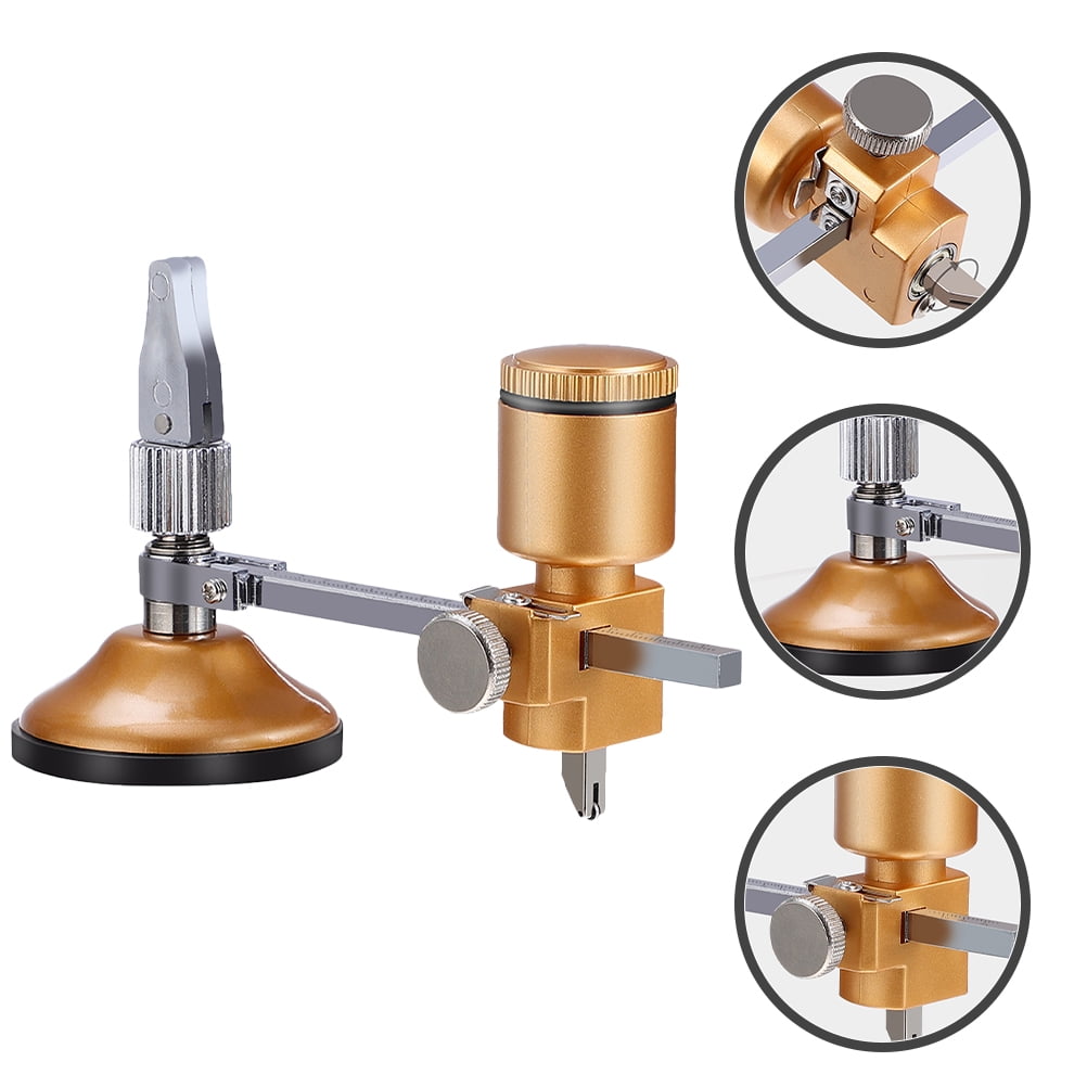 MERRYHAPY Glass Circle Cutter with Strong Cup for Precision Cutting in ...