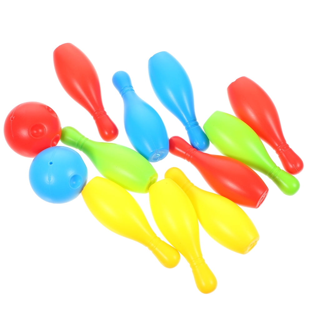 MERRYHAPY Kids Mini Desktop Bowling Game Set Assorted Color PE Material ...