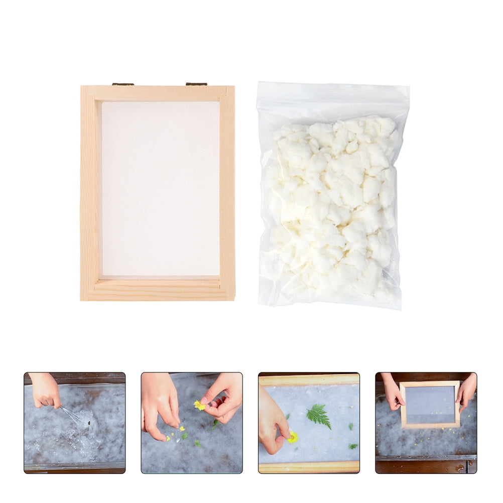 MERRYHAPY 1 Set Paper Making Mold Frame Wooden Diy Design For Family ...