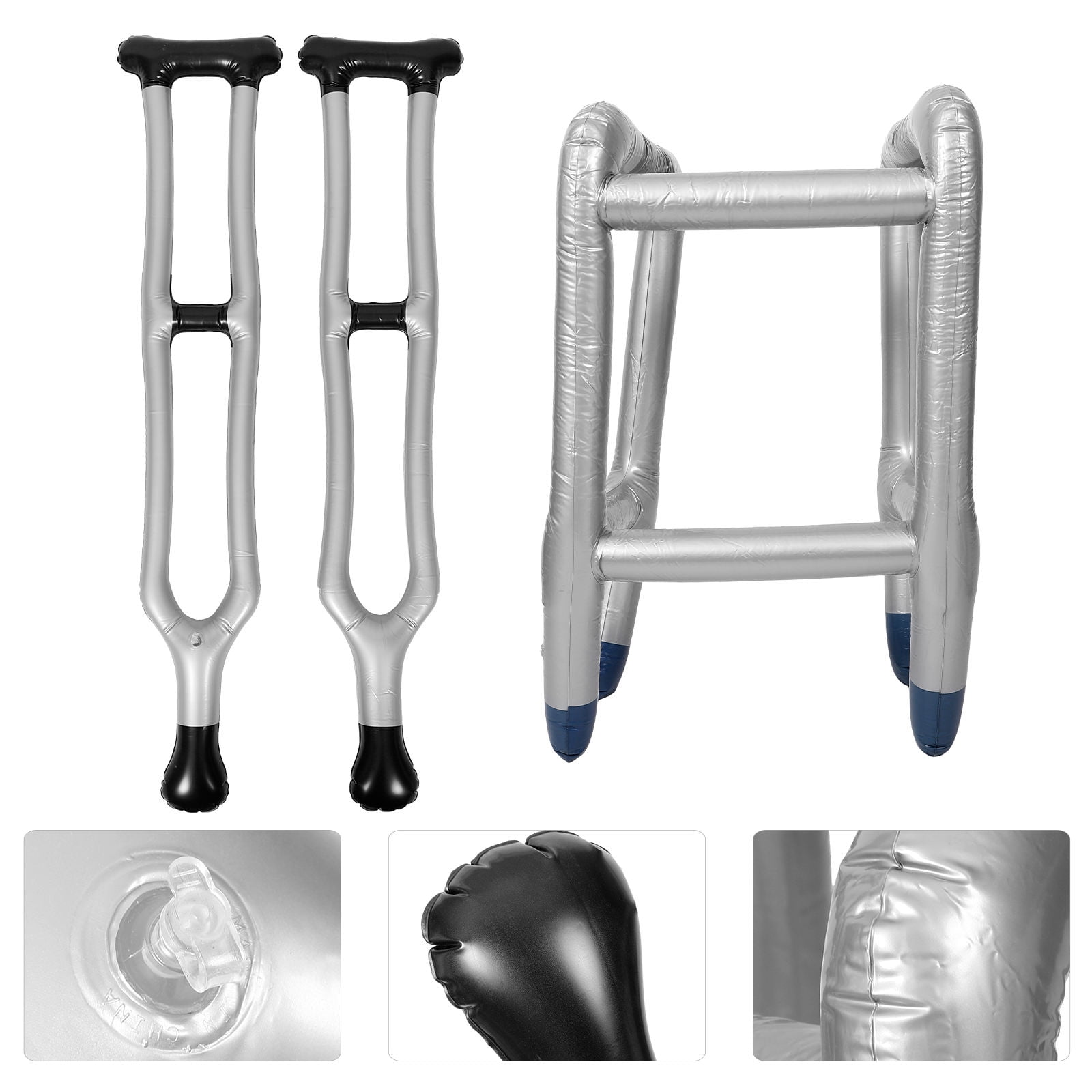 MERRYHAPY 1 Set Stage Performance PVC Crutch Inflatable Medical Rack ...
