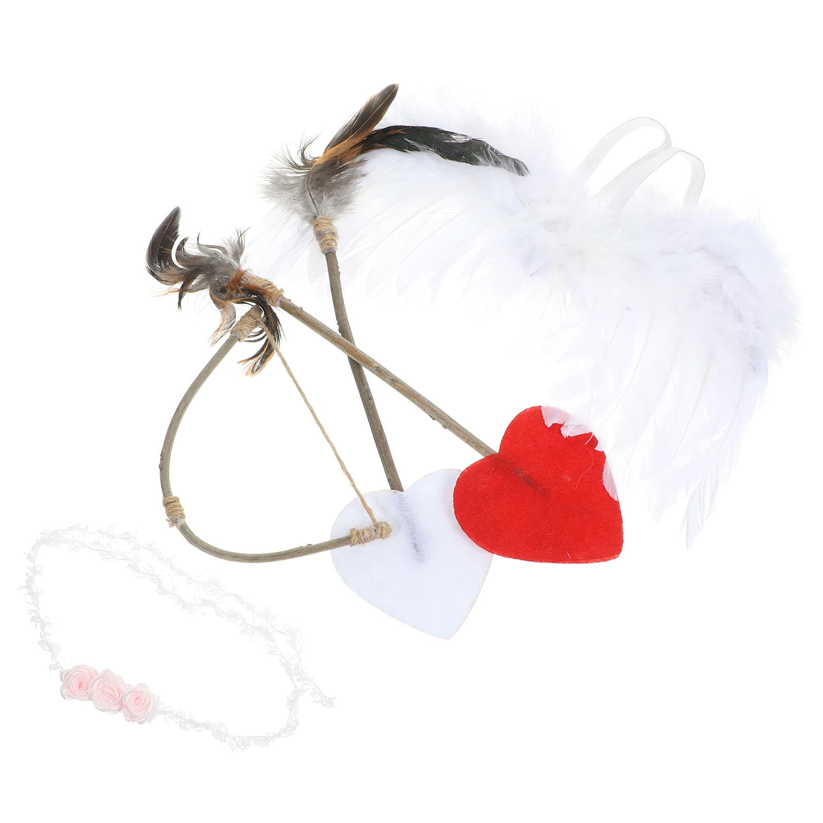 MERRYHAPY 1 Set Synthetic Material Angel Wings Shape Outfit for ...
