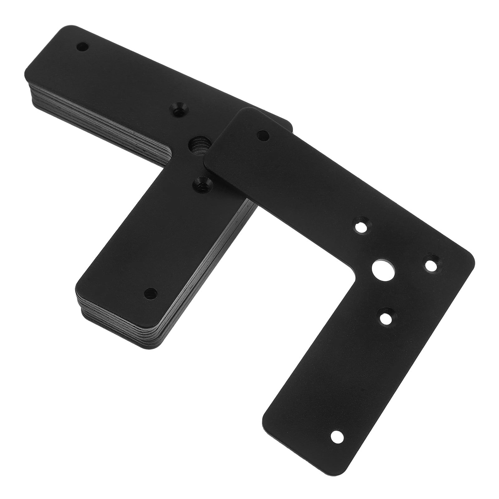 MERRYHAPY 10 Pcs Metal Fence Post Supports Flat Plates Corner Brackets ...