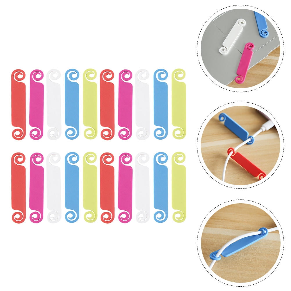MERRYHAPY 10 Sets TPR Cable Management Tags for Cord Labels Tags ...