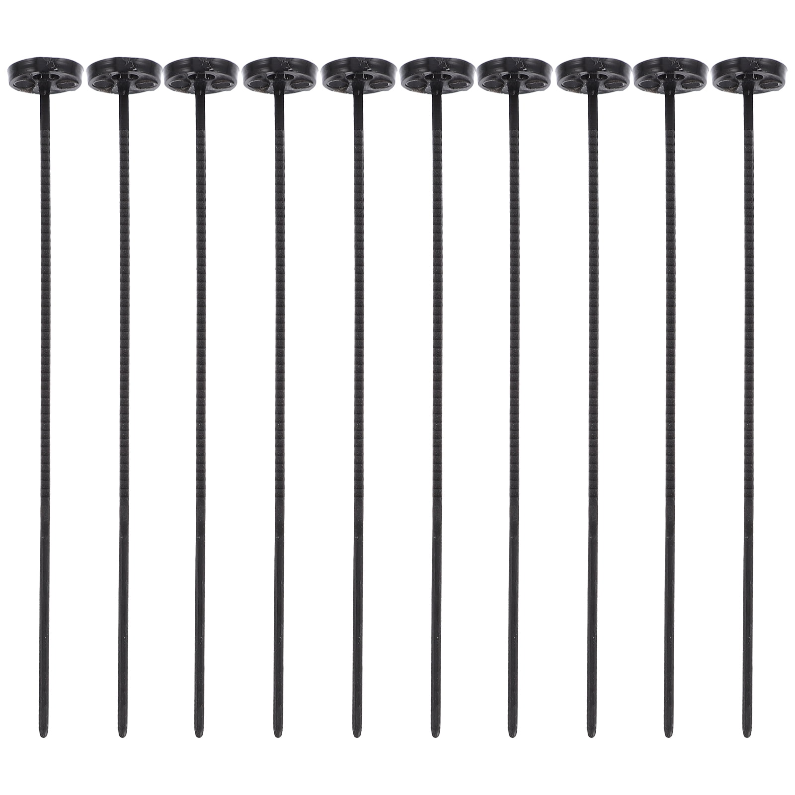 MERRYHAPY 10Pcs Non-Sewing Fasteners for Shirts Black Plastic Removable ...