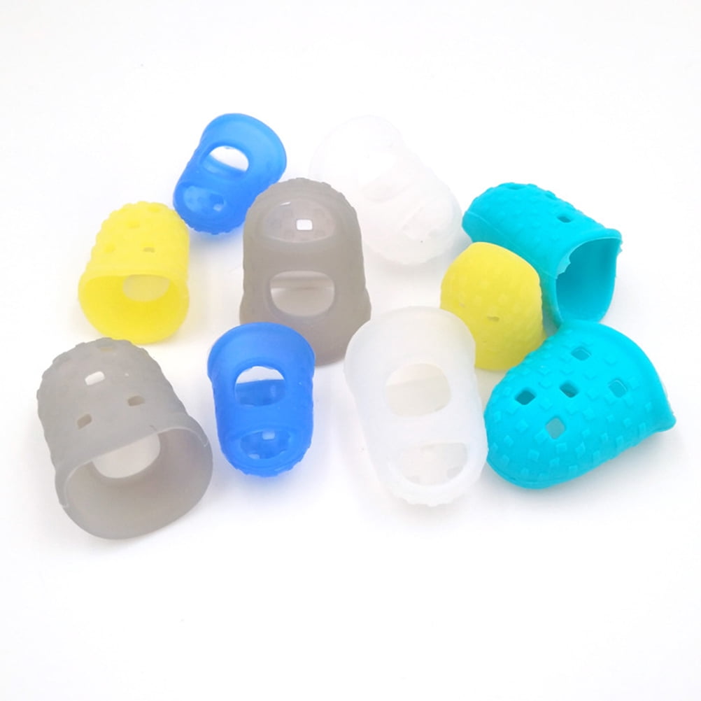 MERRYHAPY 10Pcs Guitar Fingertip Protector Silicone Finger Guards for ...