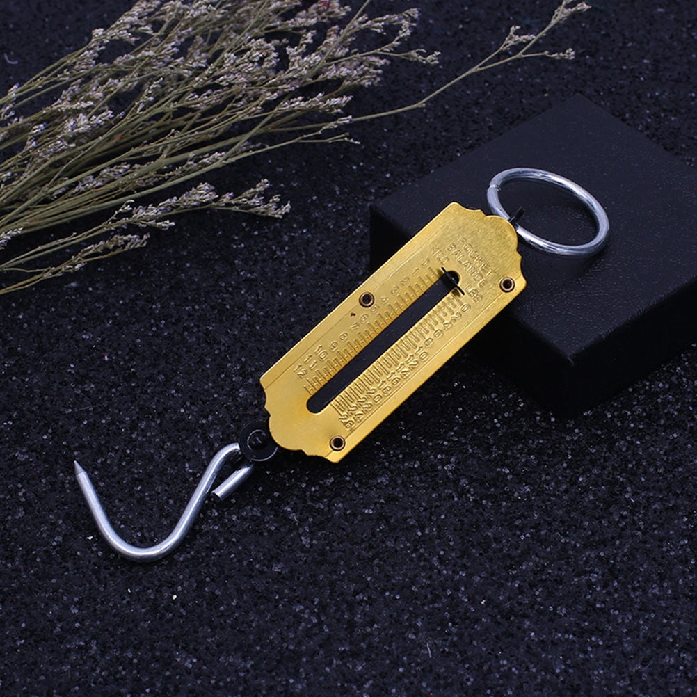 MERRYHAPY Portable Scale with Electronic Hook Golden for Weighing and ...