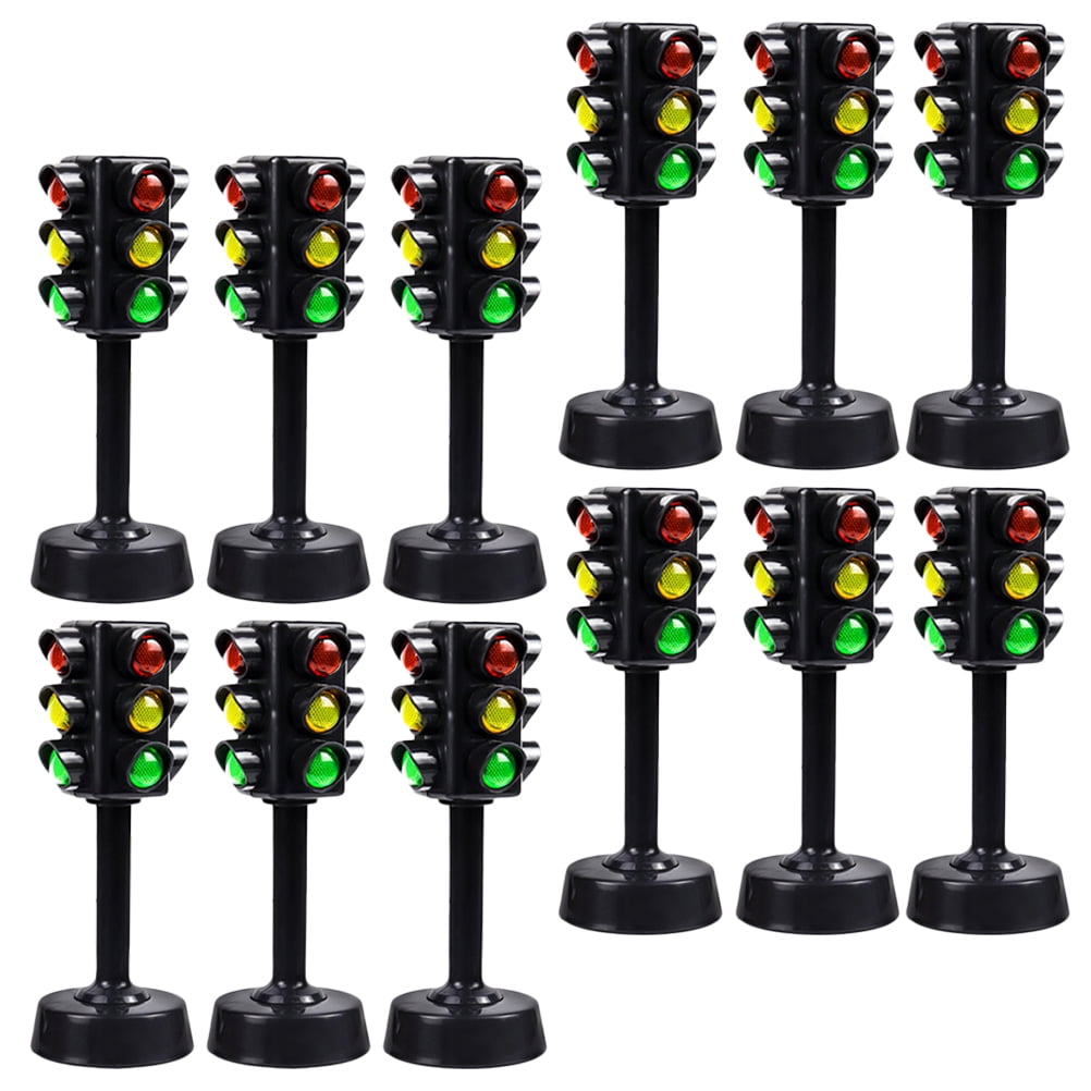 MERRYHAPY 12Pcs Traffic Signs Toy Assorted Color For Kids Cognitive ...