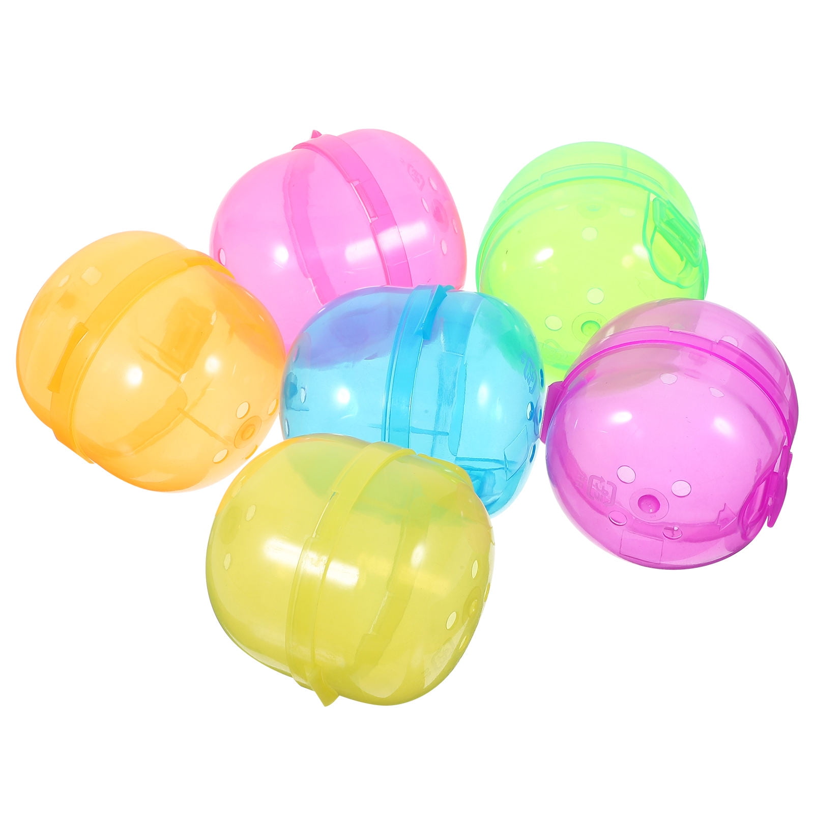 MERRYHAPY 12pcs Empty Round Ball Reusable Fillable Capsules Containers ...