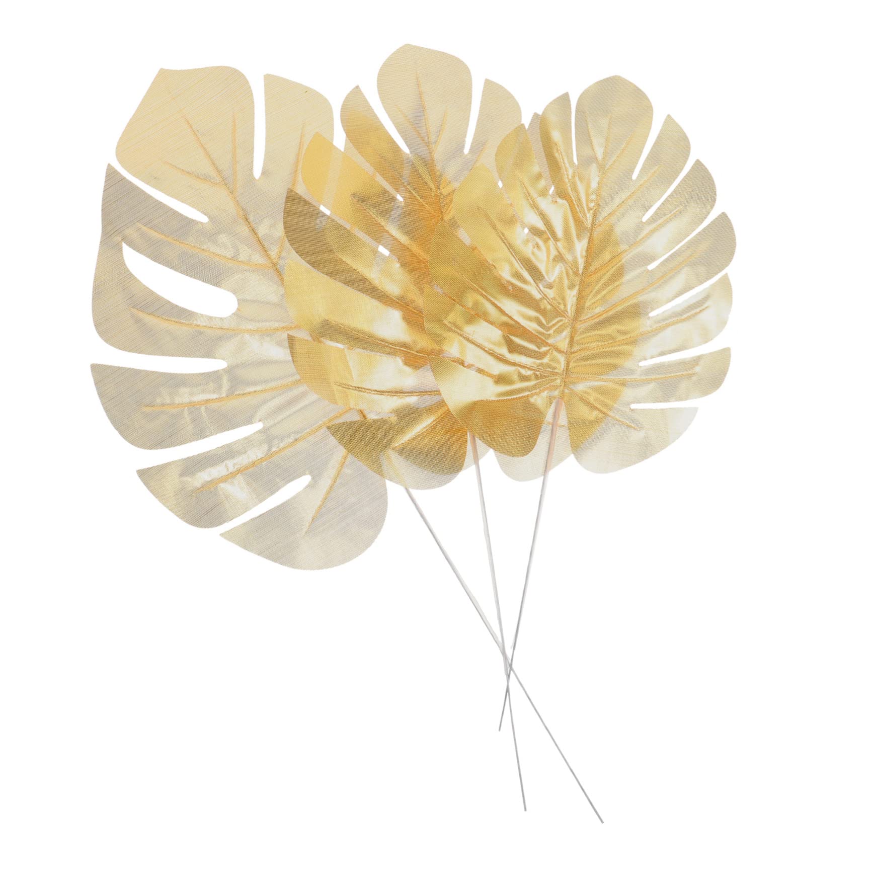 MERRYHAPY 12pcs Tropical Leaves Decor Faux Palm Leaves Artificial ...