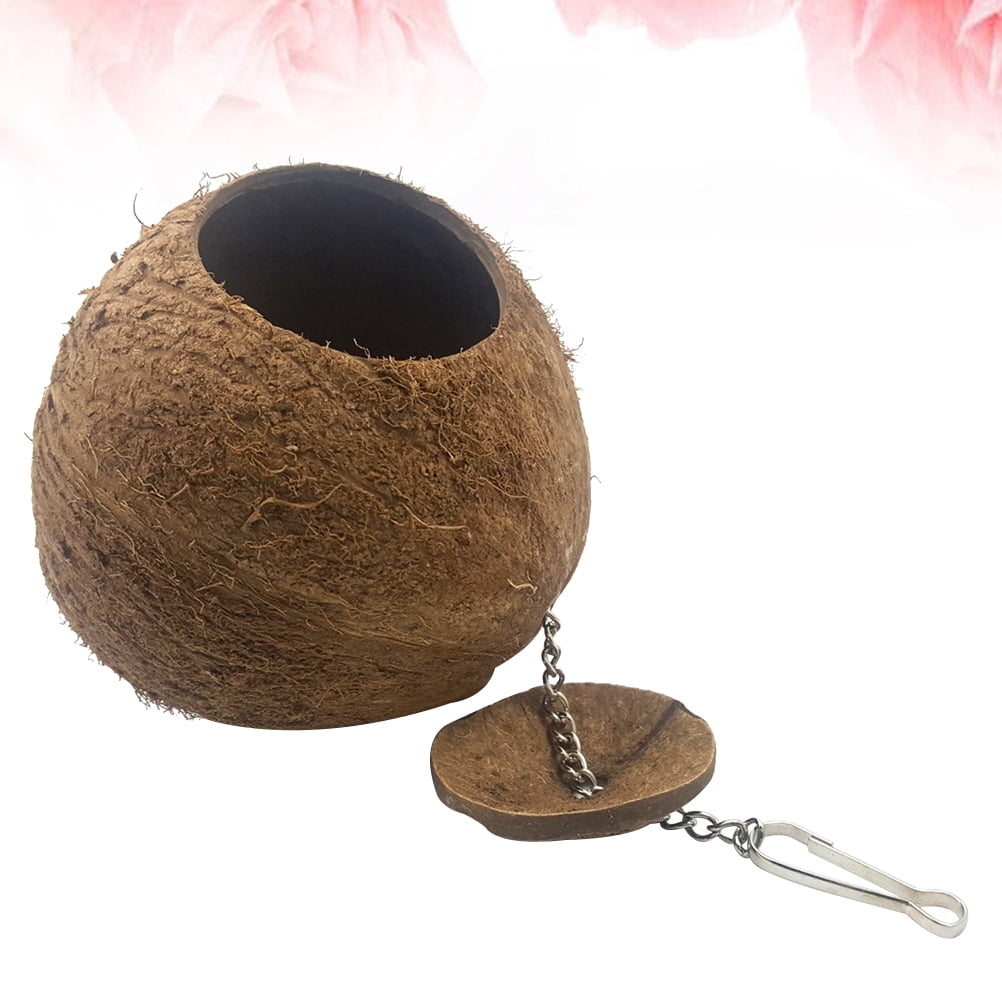MERRYHAPY 17Pack Bird Nest for Pet Birds Design and Coconut Shell for ...