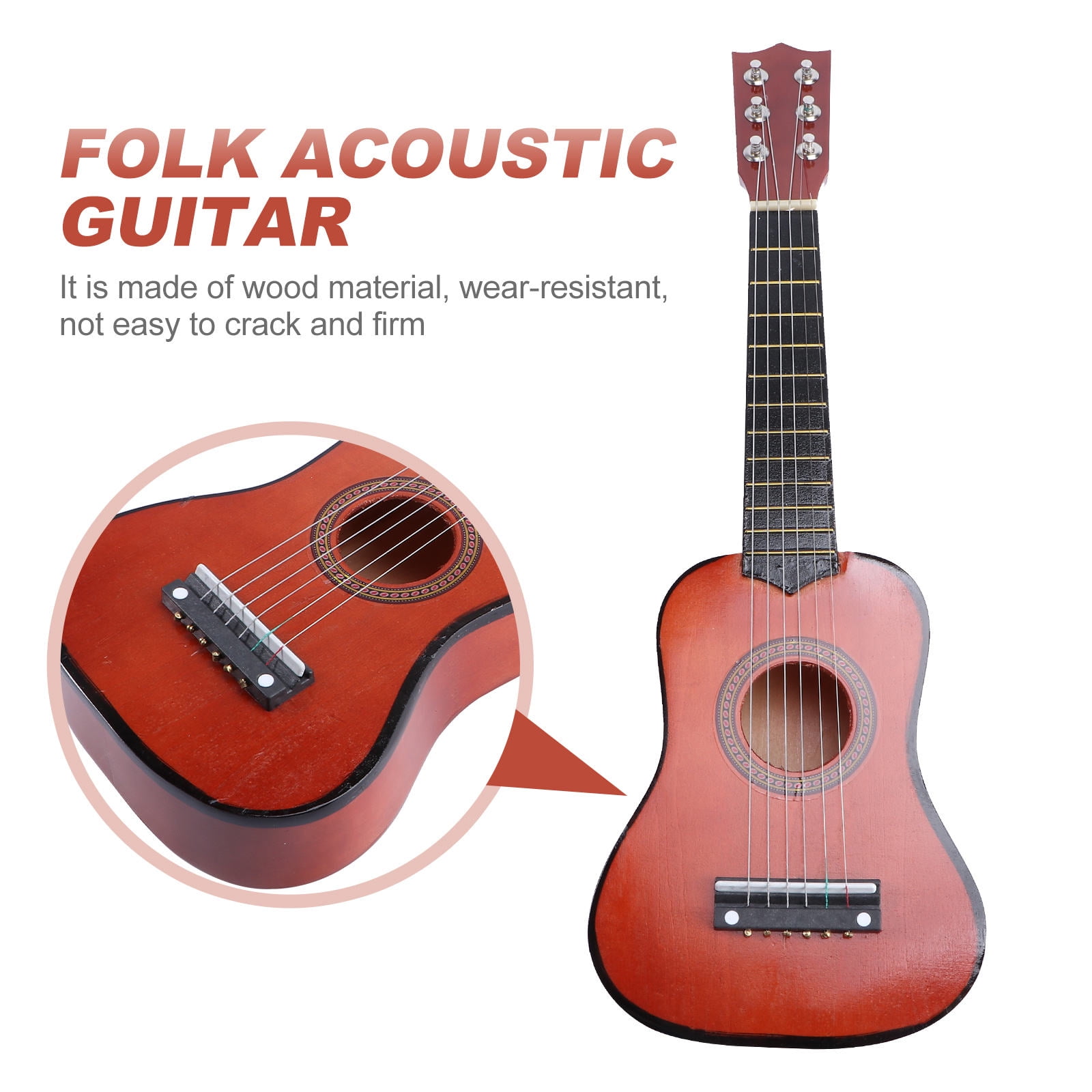 MERRYHAPY 1Pack Mini Guitar 21 Inch Size for Children and Musical ...