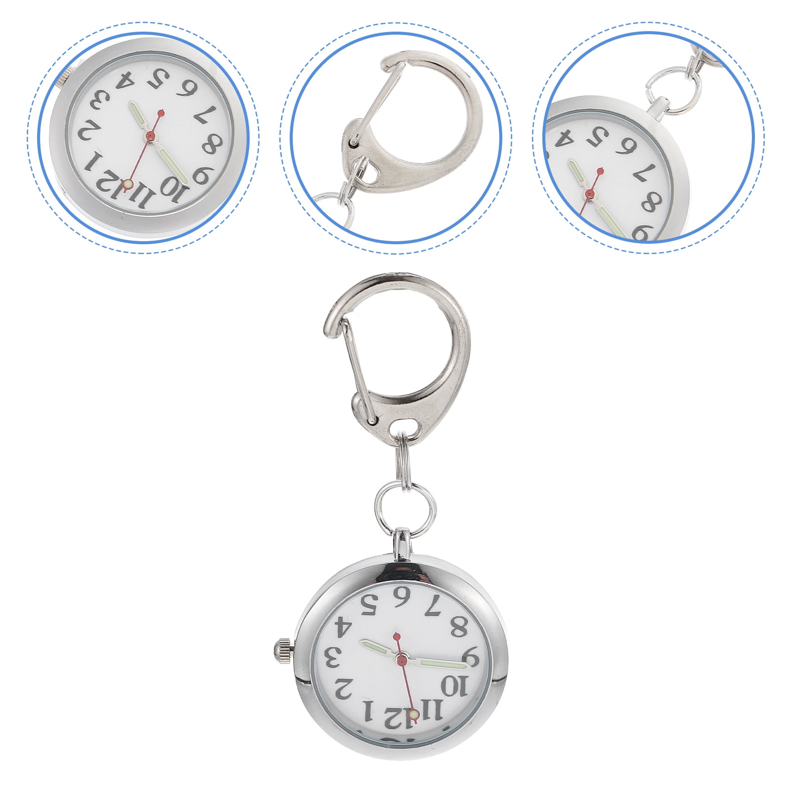 MERRYHAPY 1Pcs Doctor Pocket Watch with Glow-in-the-Dark Hands and ...