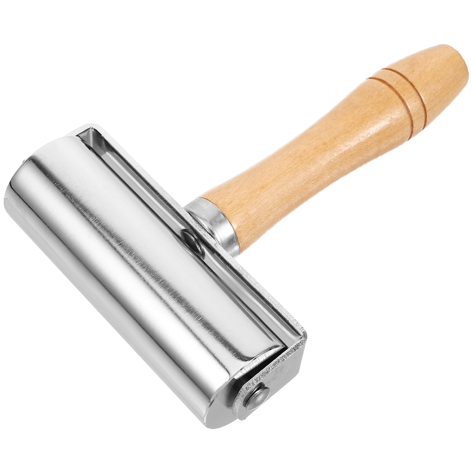 MERRYHAPY 1Pcs Seam Roller Tool Wood Iron Leather Crafting Pressing ...