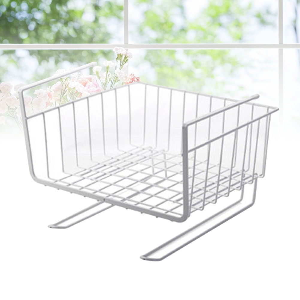 MERRYHAPY 1Pcs White Iron Cabinet Rack for Kitchen Storage Shelf Space ...